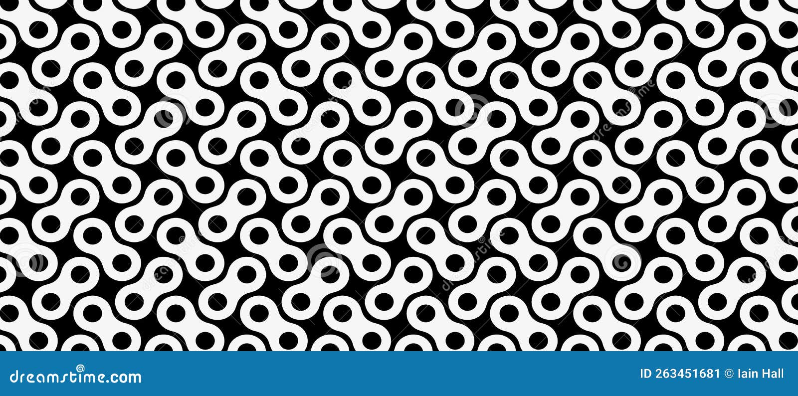 Black and White Abstract Number Eight Diagonal Repeating Pattern ...