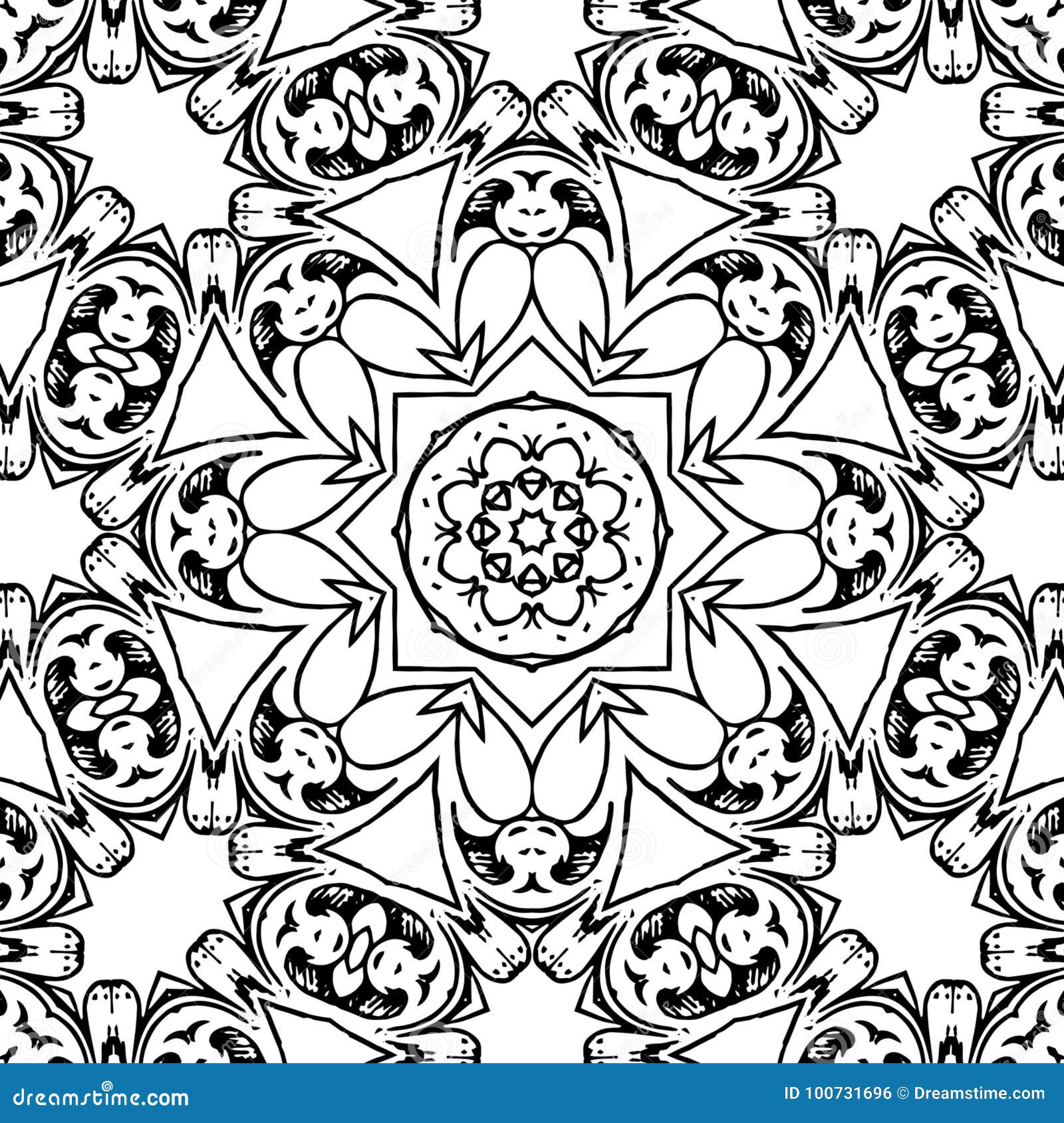 Black and White Abstract Pattern Image Stock Illustration ...