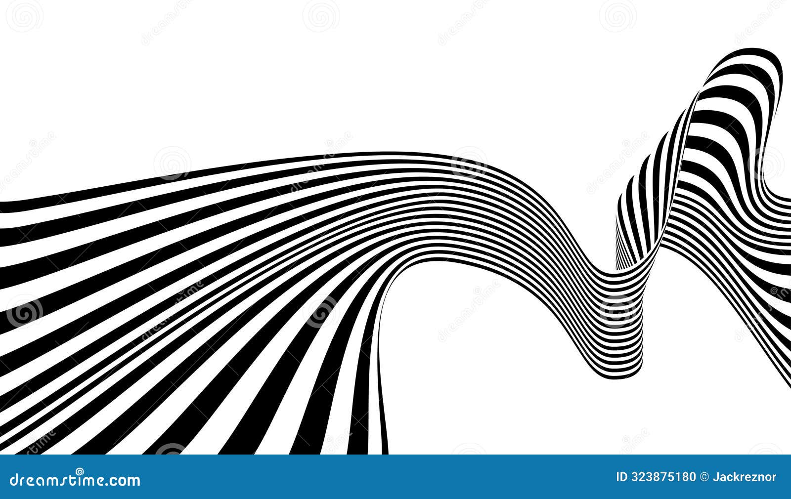 Black and White Abstract Perspective Line Stripes. Copy Space Stock ...