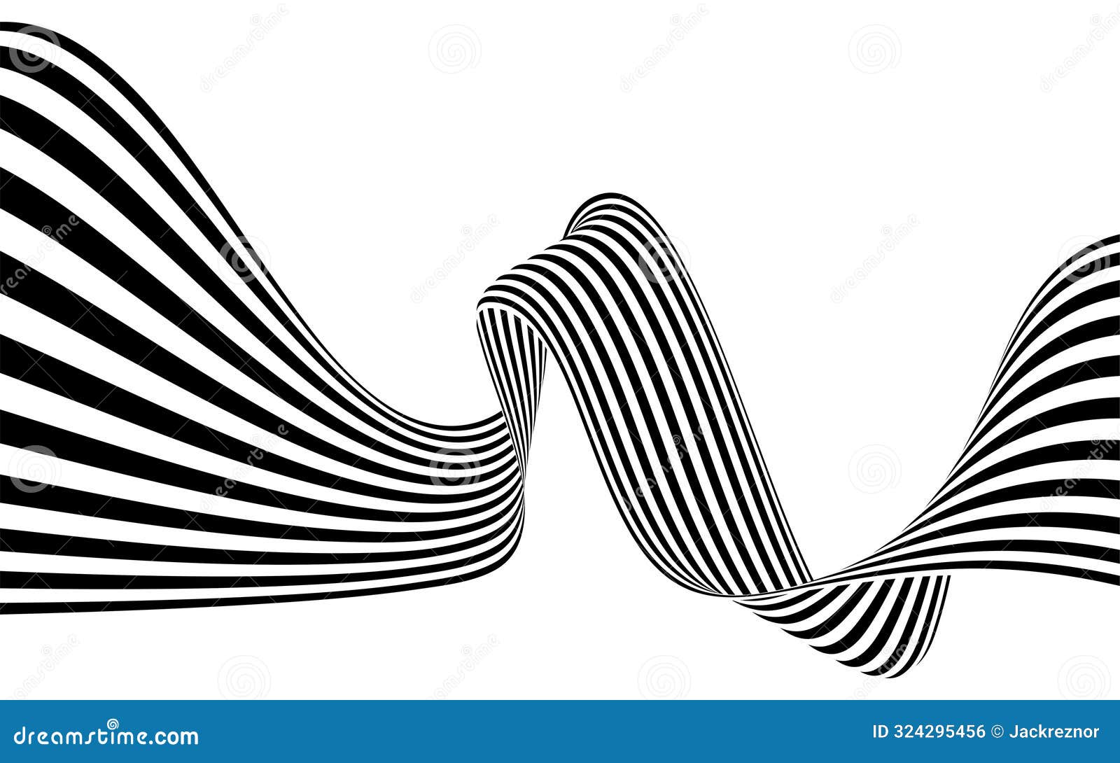 Black and White Abstract Perspective Line Stripes. Copy Space Stock ...