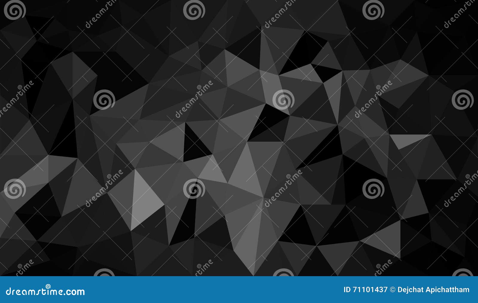 Black and White Abstract Polygon Background Stock Vector - Illustration ...