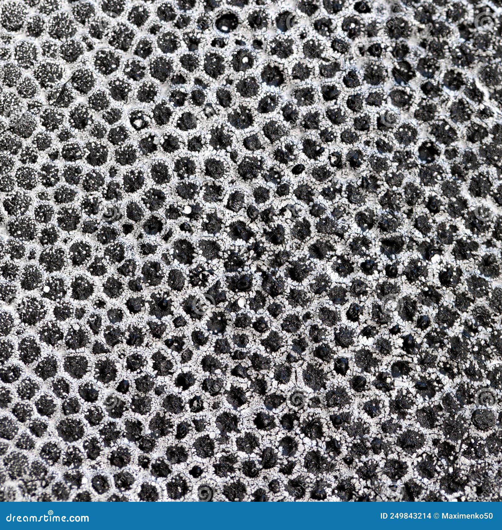 Black and White Abstract Polystyrene Foam Texture Background Stock ...