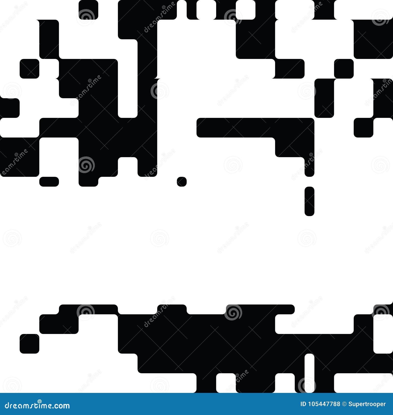 Black and White Abstract Rounded Rectangles Art Graphic Design Stock ...