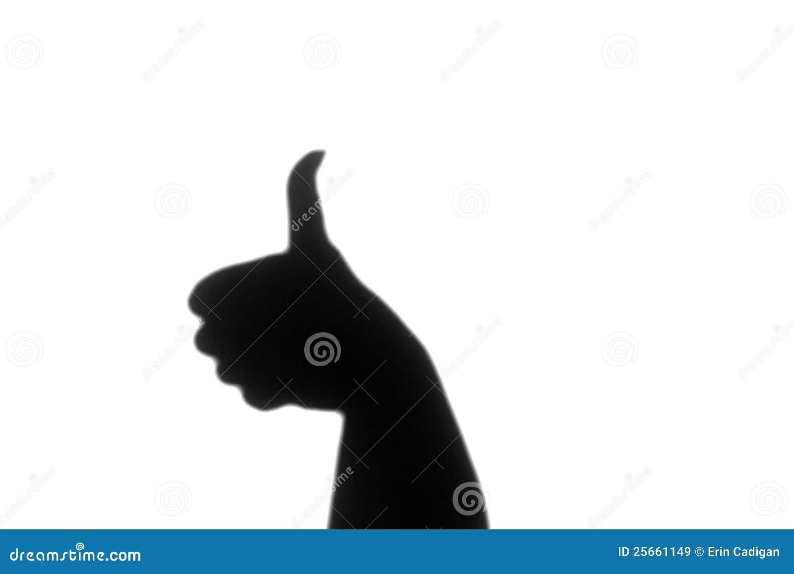 Black and White Abstract Shadow - Thumbs Up Stock Image - Image of ...