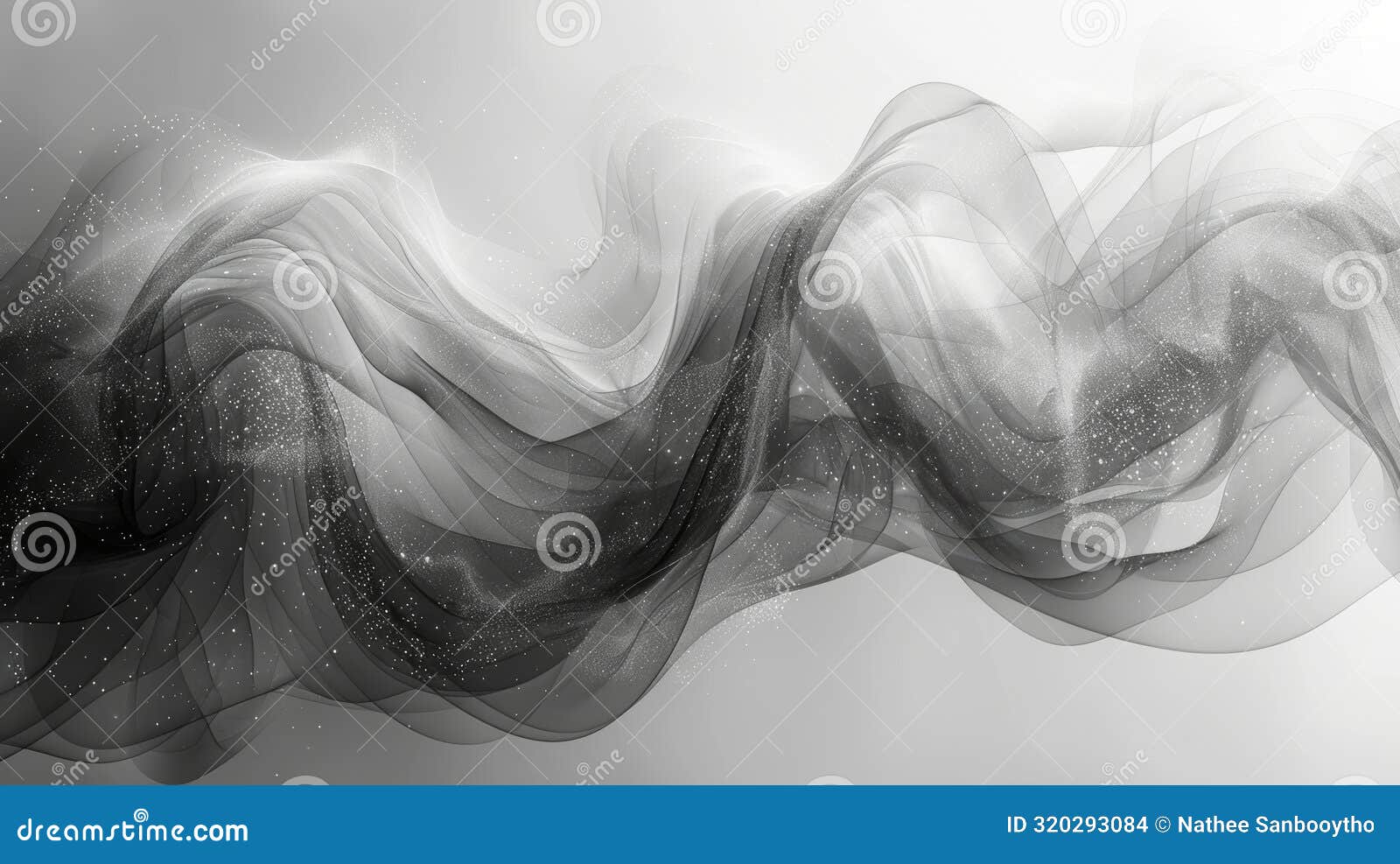 Black and White Abstract Smoke Stock Illustration - Illustration of ...