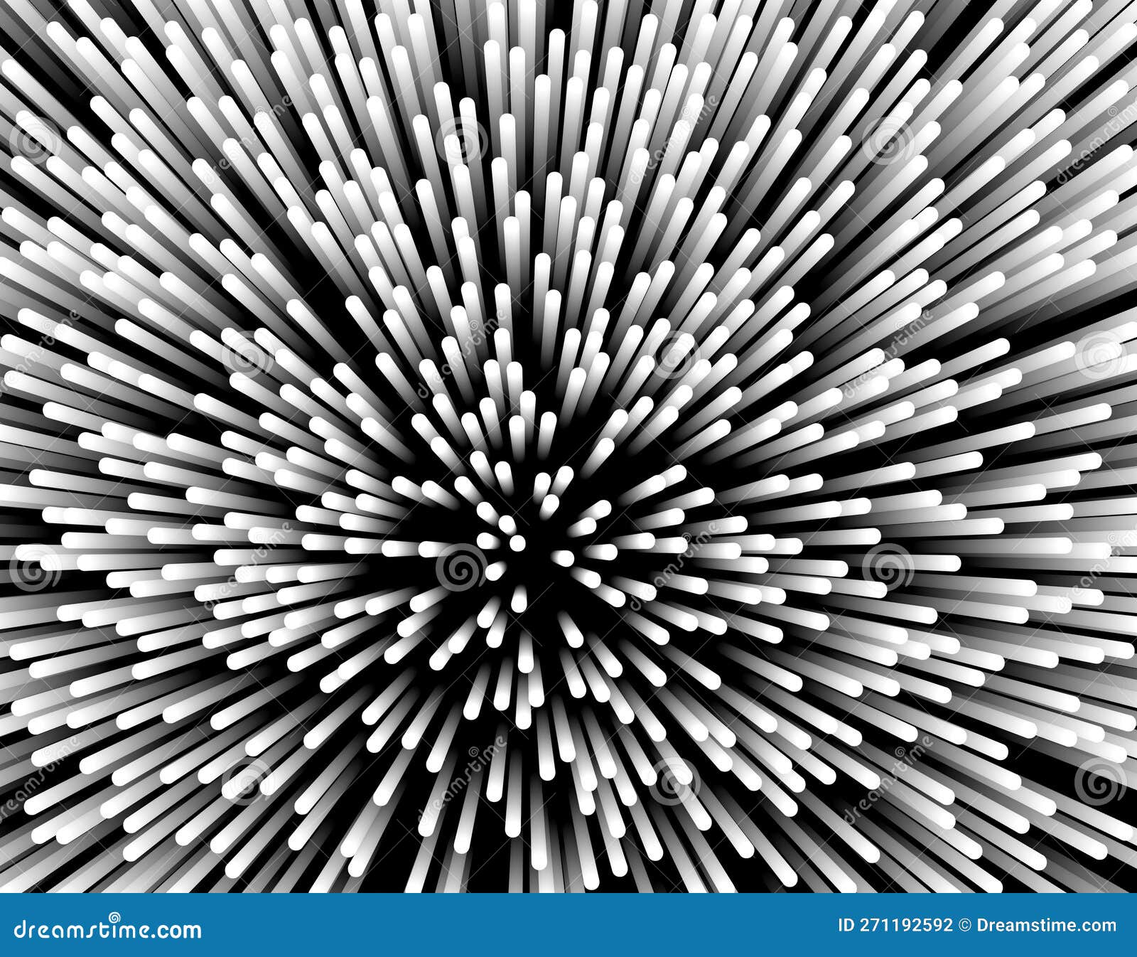 Black and White Abstract Spikes Stock Illustration - Illustration of ...