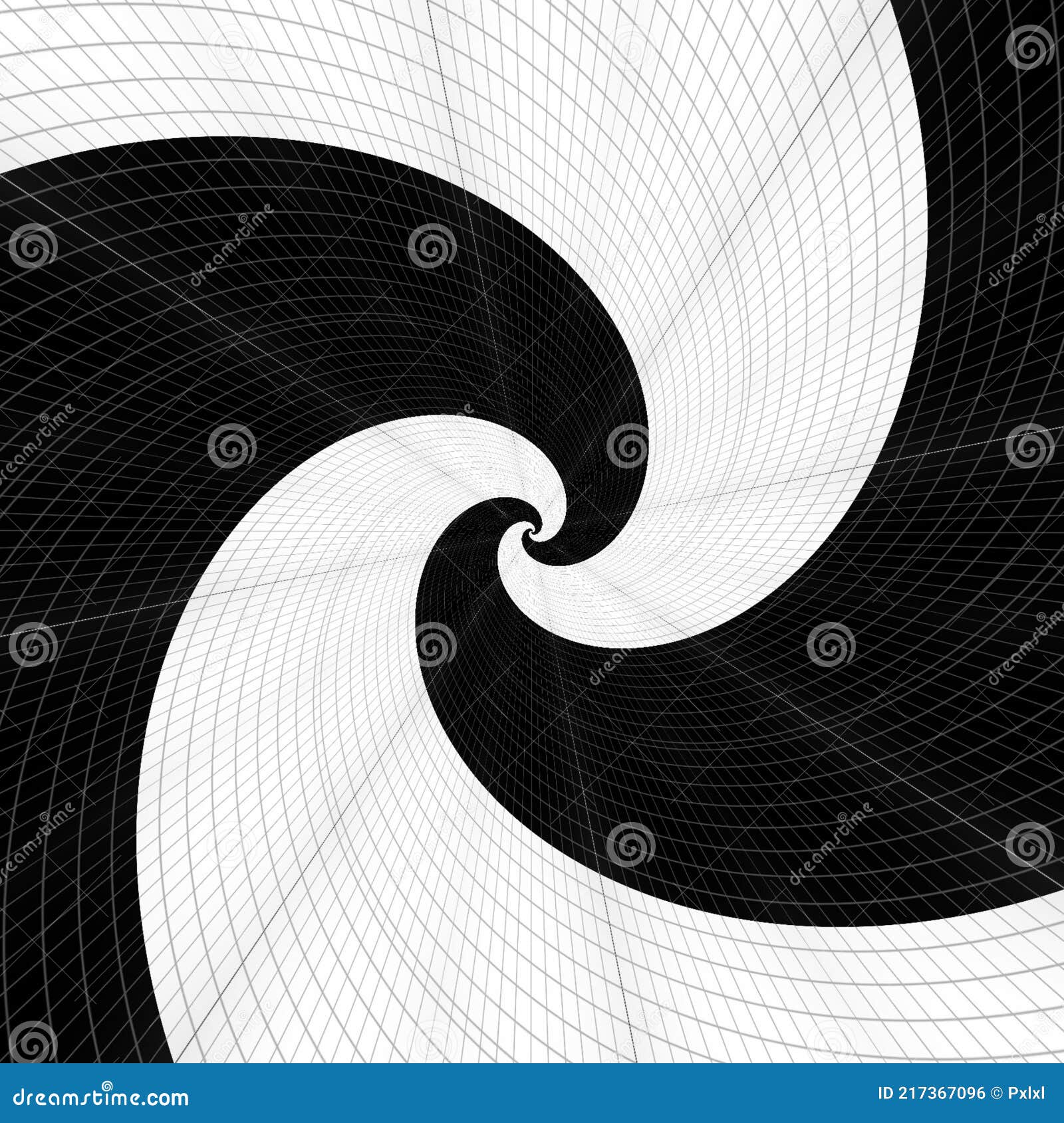 Black and White Abstract Spiral Background Stock Illustration ...