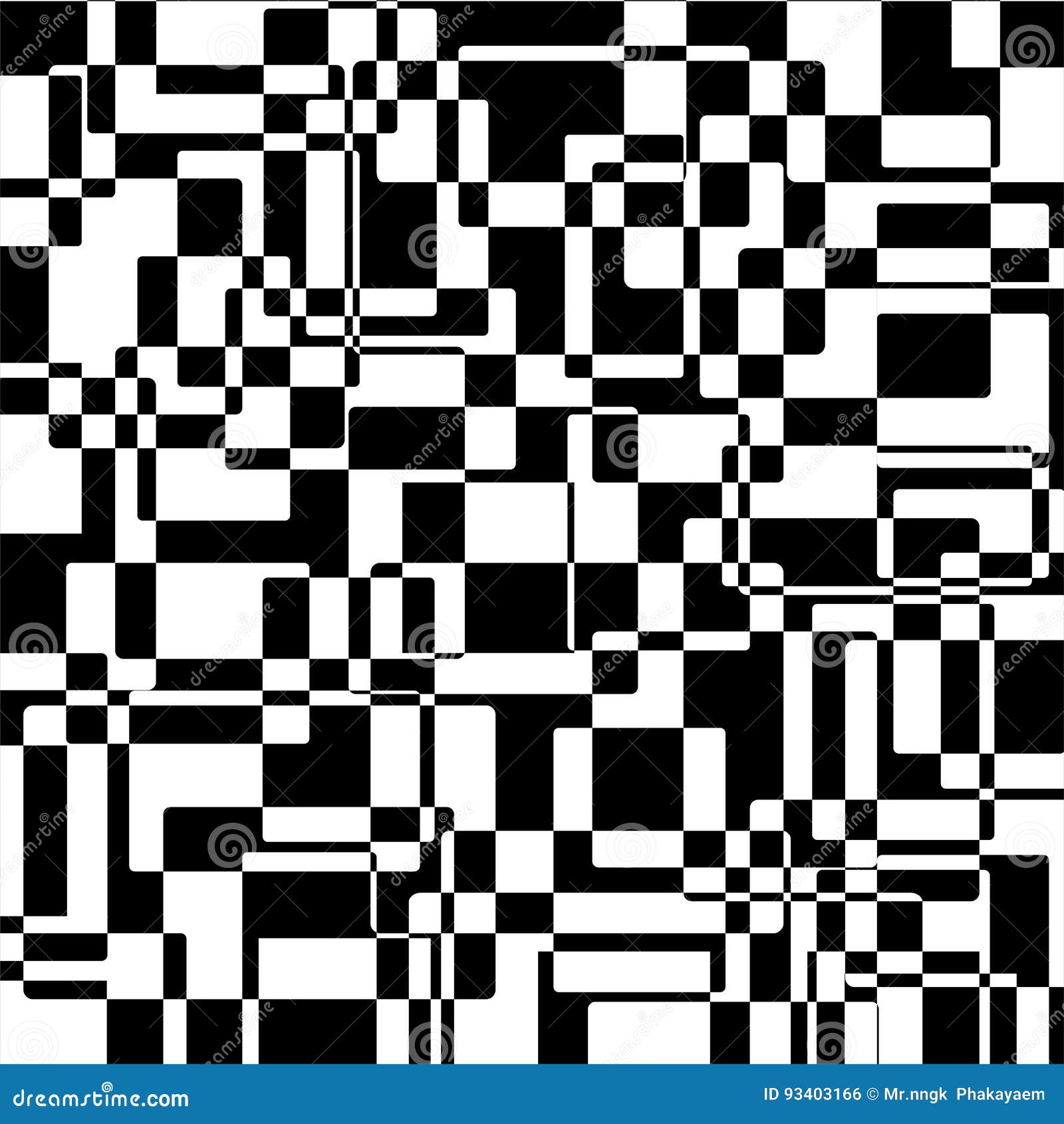 Black and White Abstract Squares Texture Stock Vector - Illustration of ...