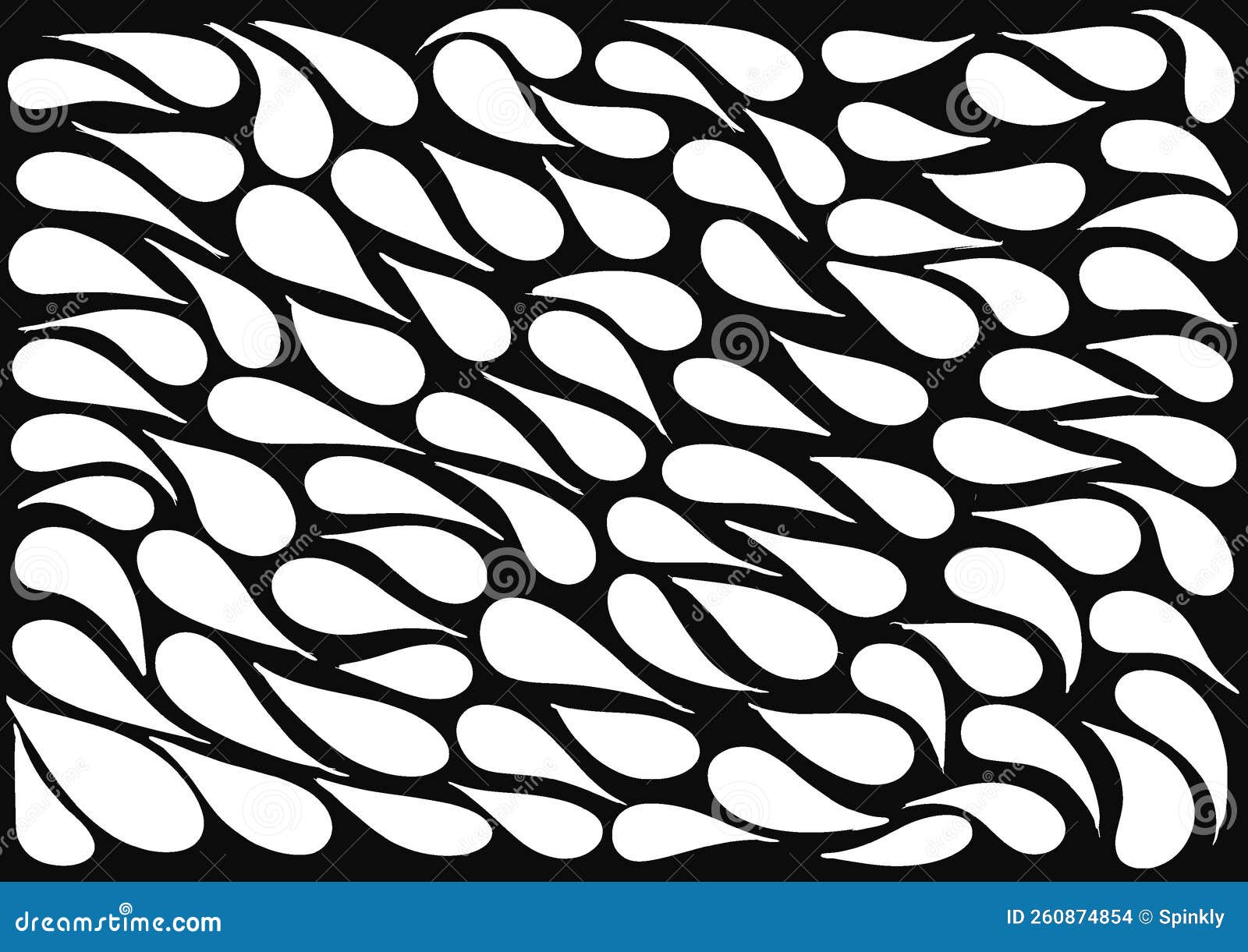 Black and White Abstract Teardrop Pattern Background Wallpaper for ...