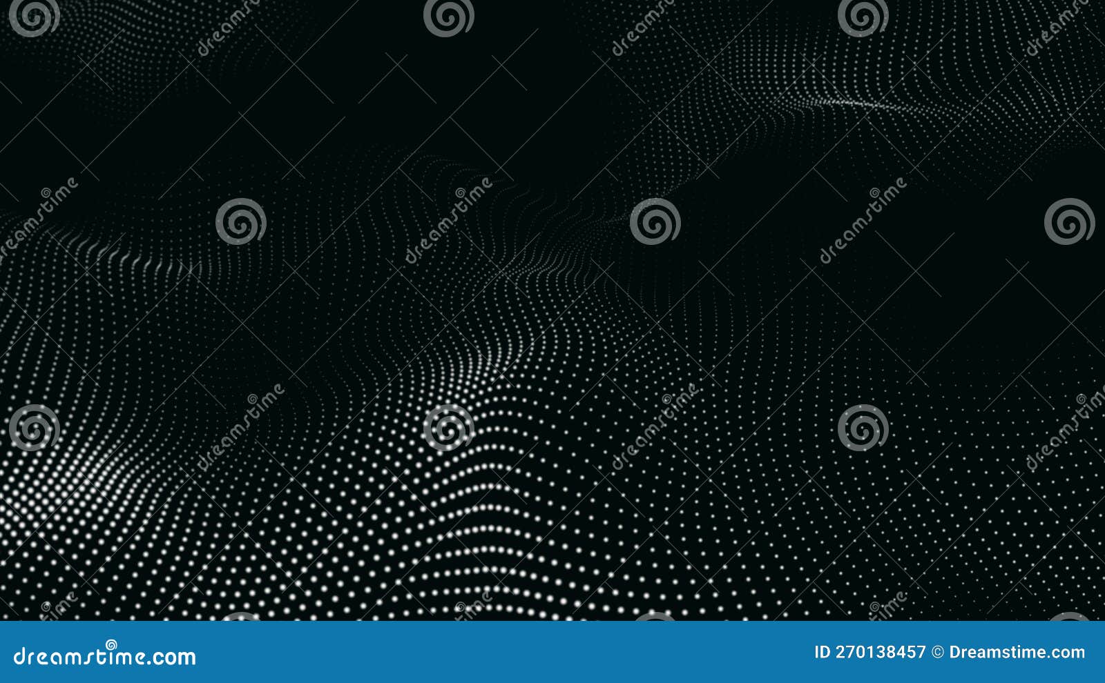 Black and White Abstract Trapcode Form Digital Particle Wave and Lights ...