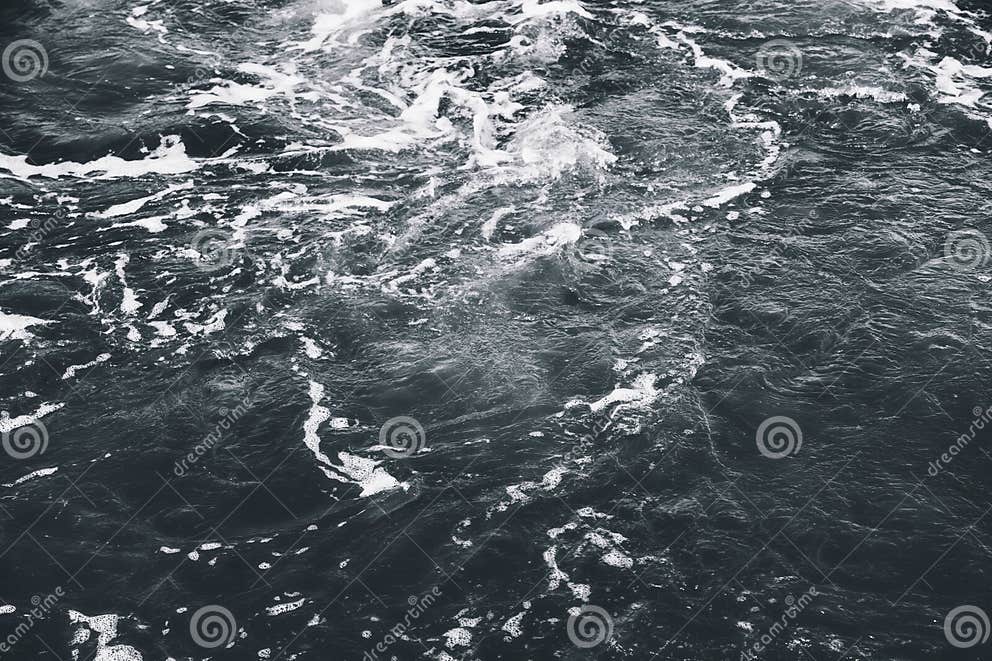 Black and White Abstract Water Texture Background Stock Image - Image ...