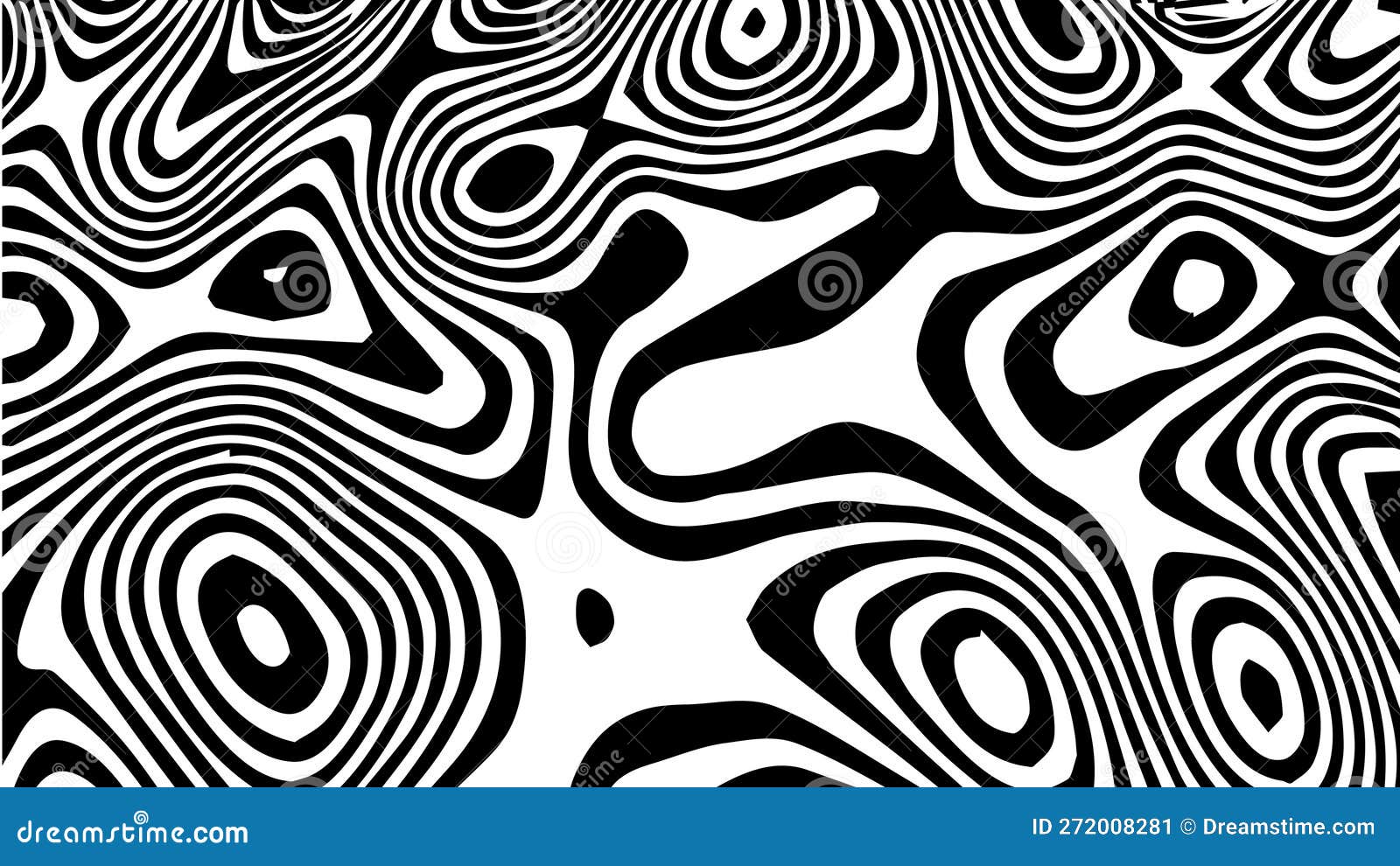 Black and White Abstract Wave with Distortion Effect. Optical Illusion ...