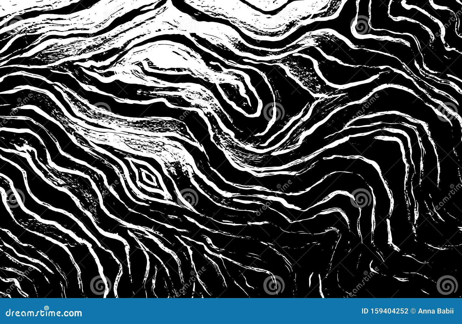 Black and White Abstract Wave Grunge Pattern. Vector Background. Stock ...