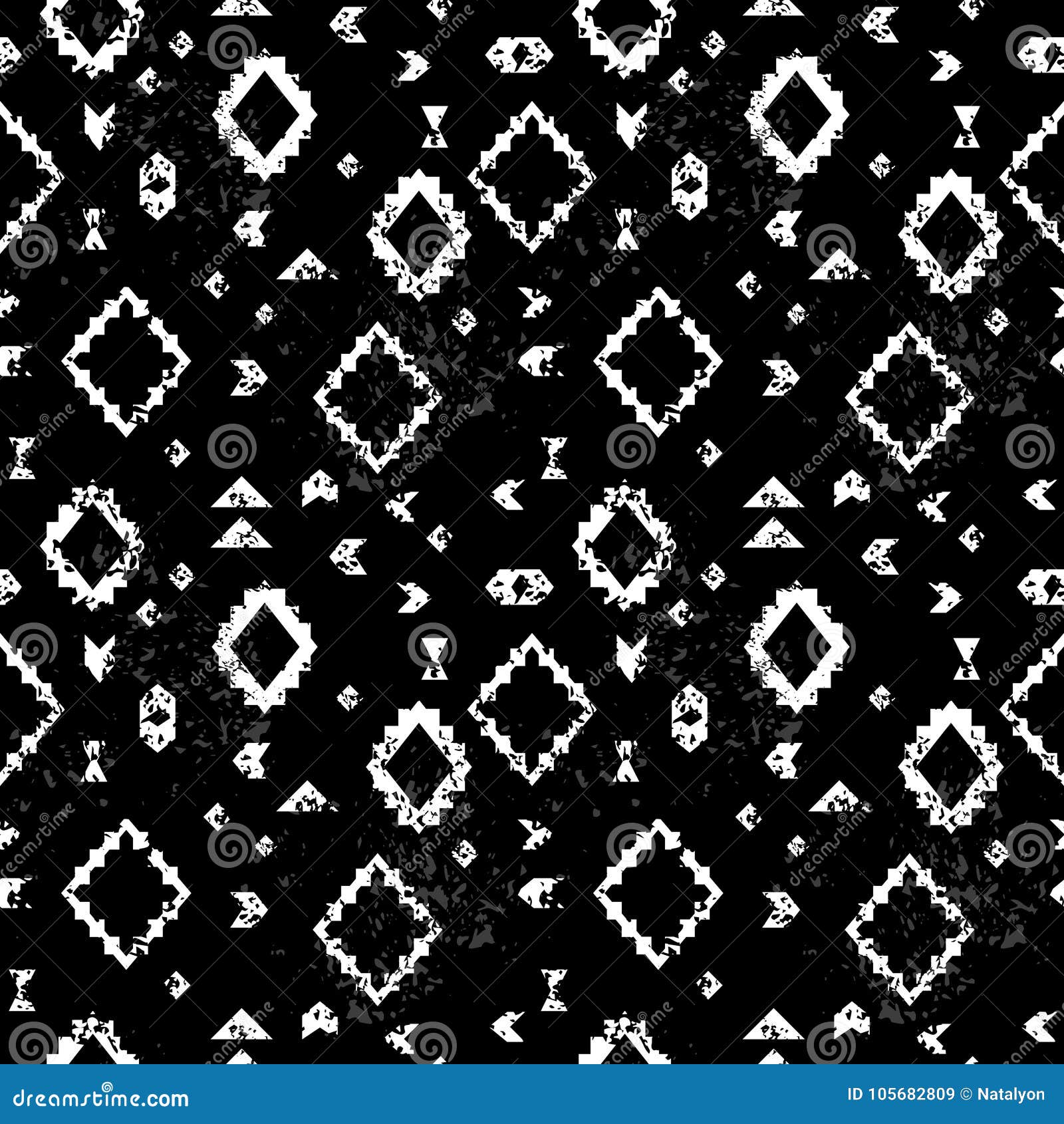 Simple Black And White Aztec Designs