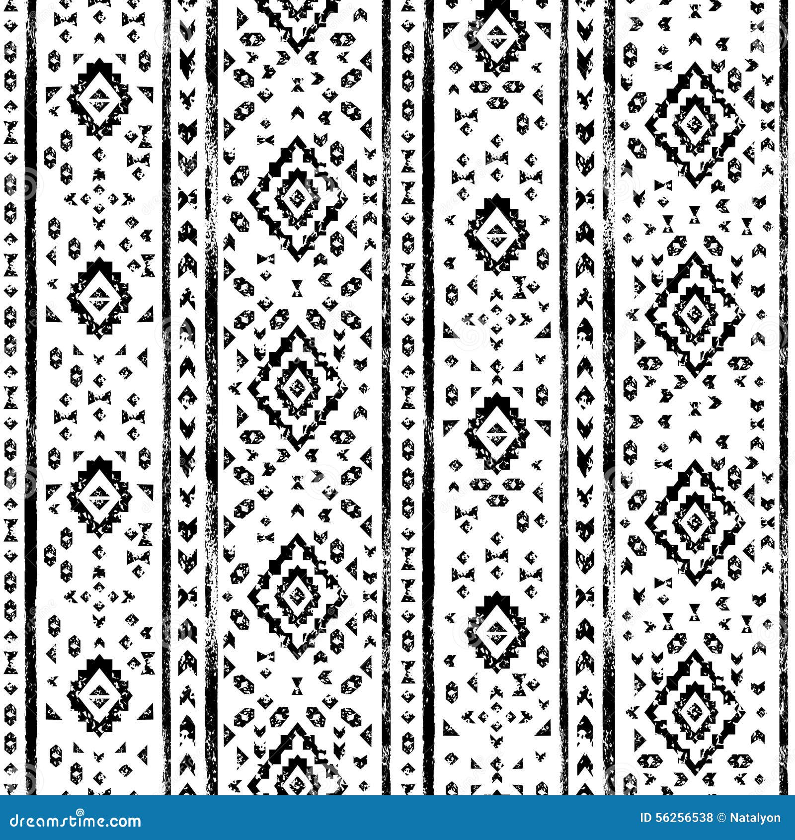 Geometric Aztec Ethnic Pattern Design For Print Background Or Wallpaper