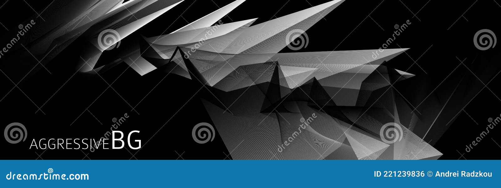Black and White Aggressive Background. Wide Vector Pattern Stock Vector ...