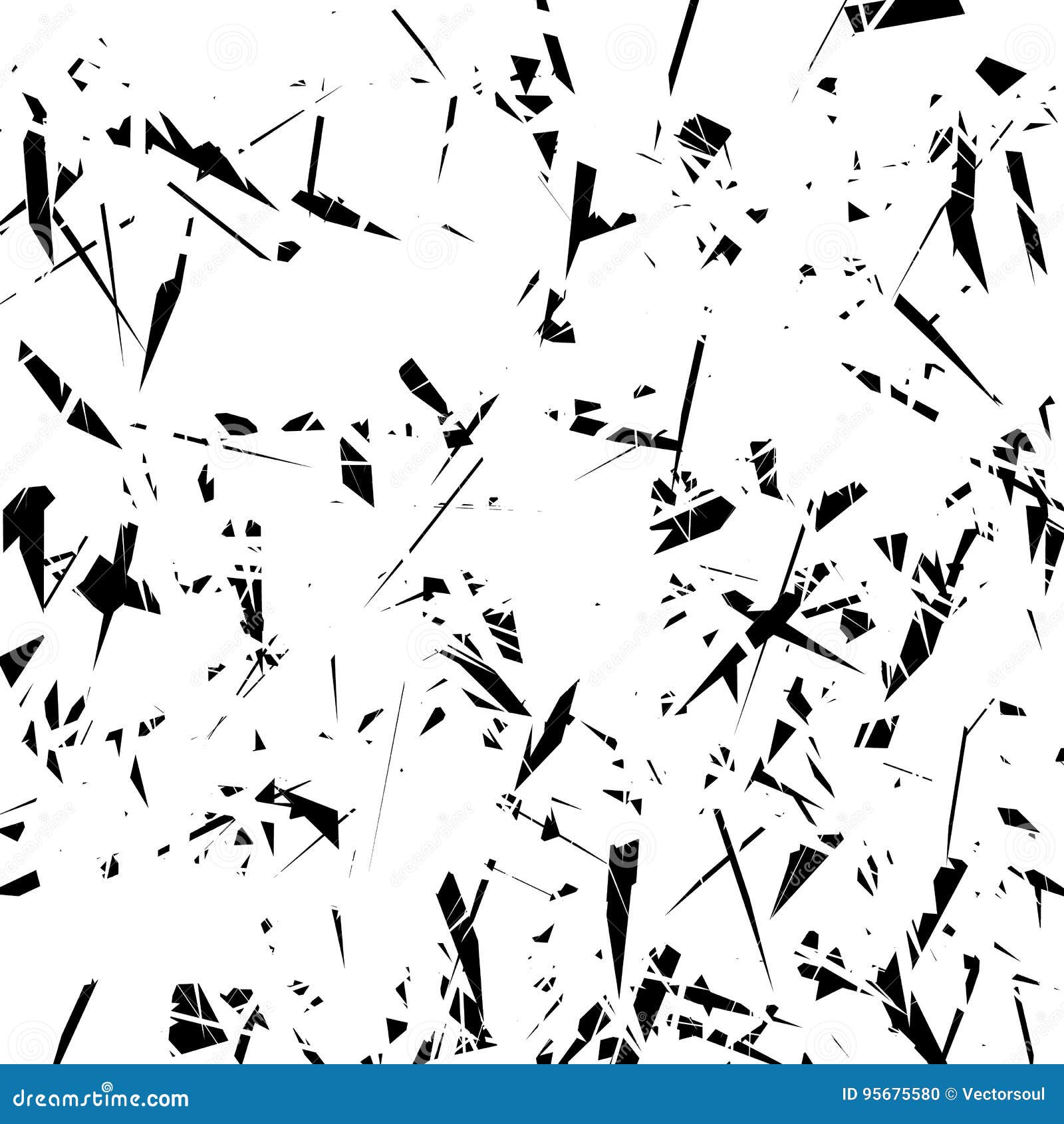 Black and White Amorphous Texture with Random Elements. Messy, C Stock ...