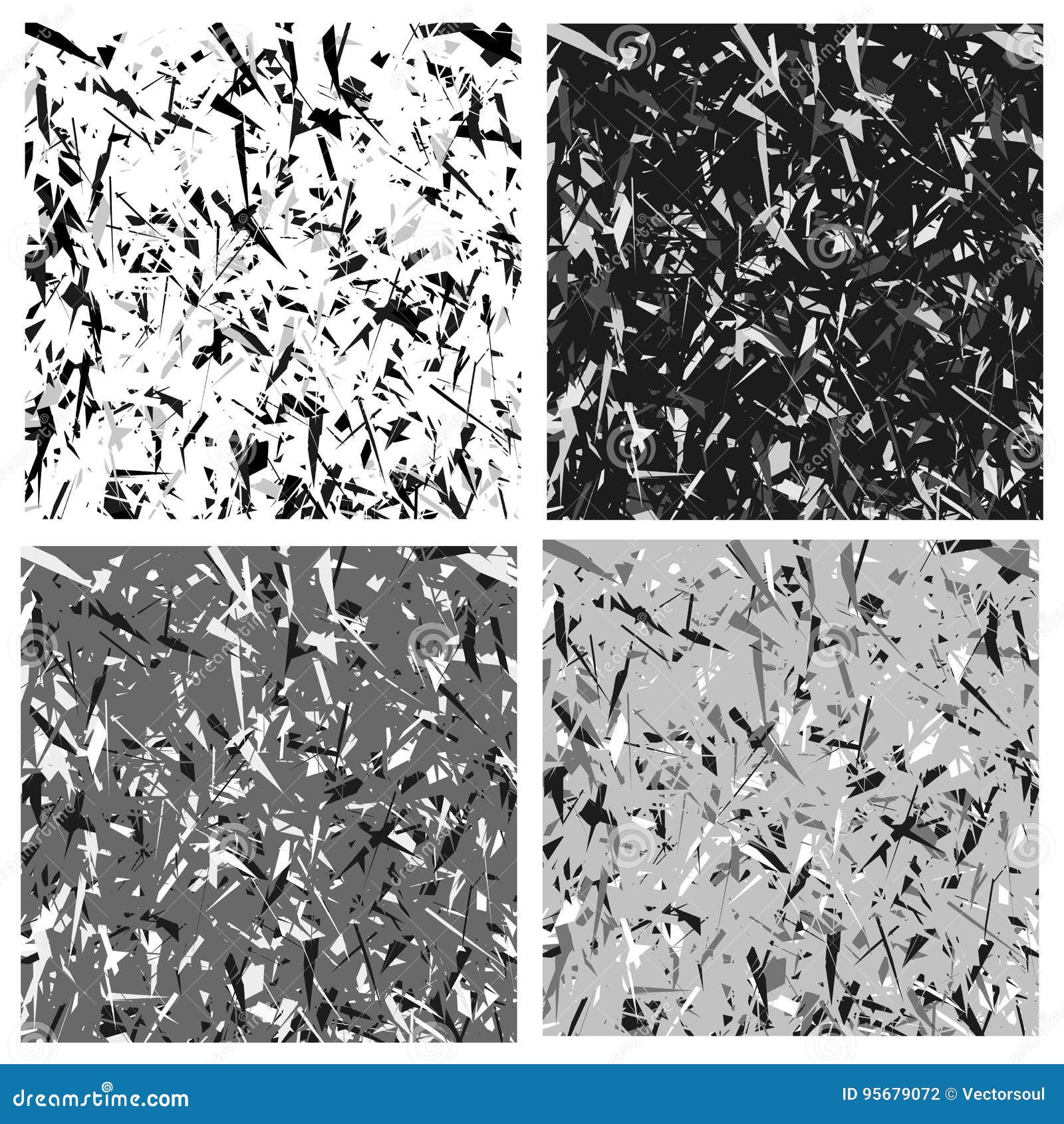 Black and White Amorphous Texture with Random Elements. Messy, C Stock ...