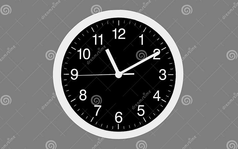 Black and White Analog Clock Background Stock Photo - Image of analog ...