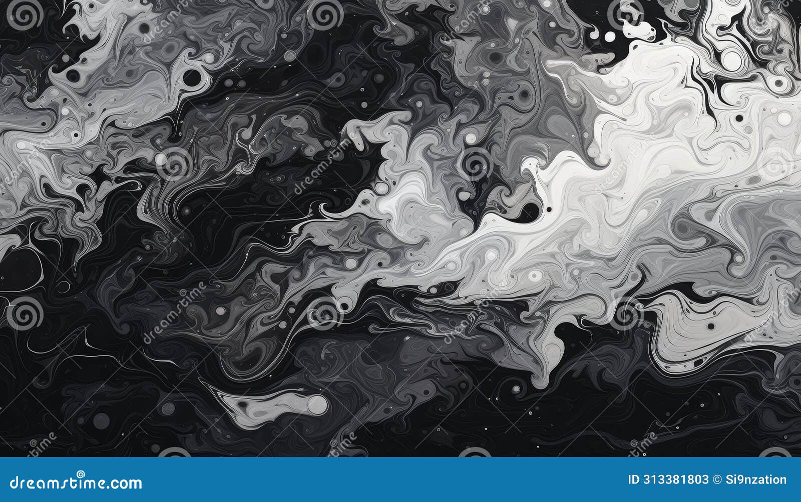 Black and White Anomaly Abstract Background. Marble Texture Stock ...