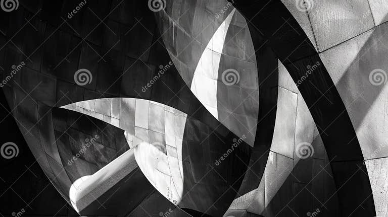 Black and White Art with Geometric Shapes and Advanced Elements for a ...