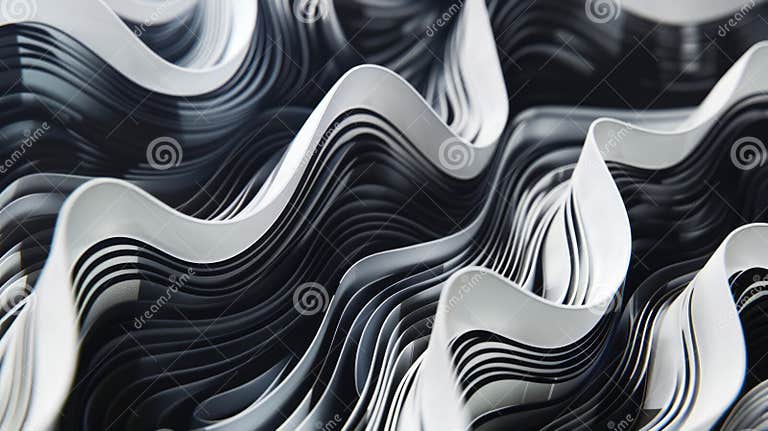 Black and White Art with Geometric Shapes and Advanced Elements for a ...