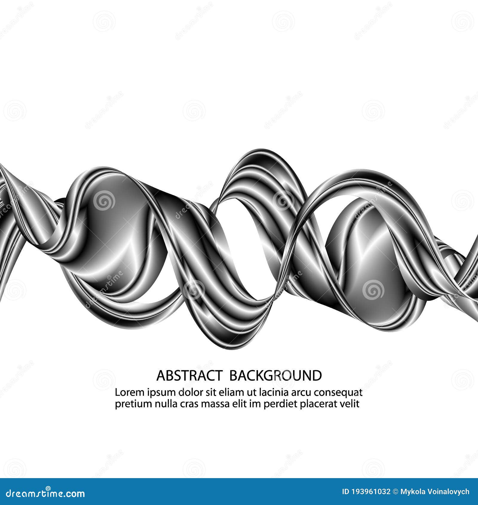 Black and White Background Horizontal Wave Vector Stock Vector ...