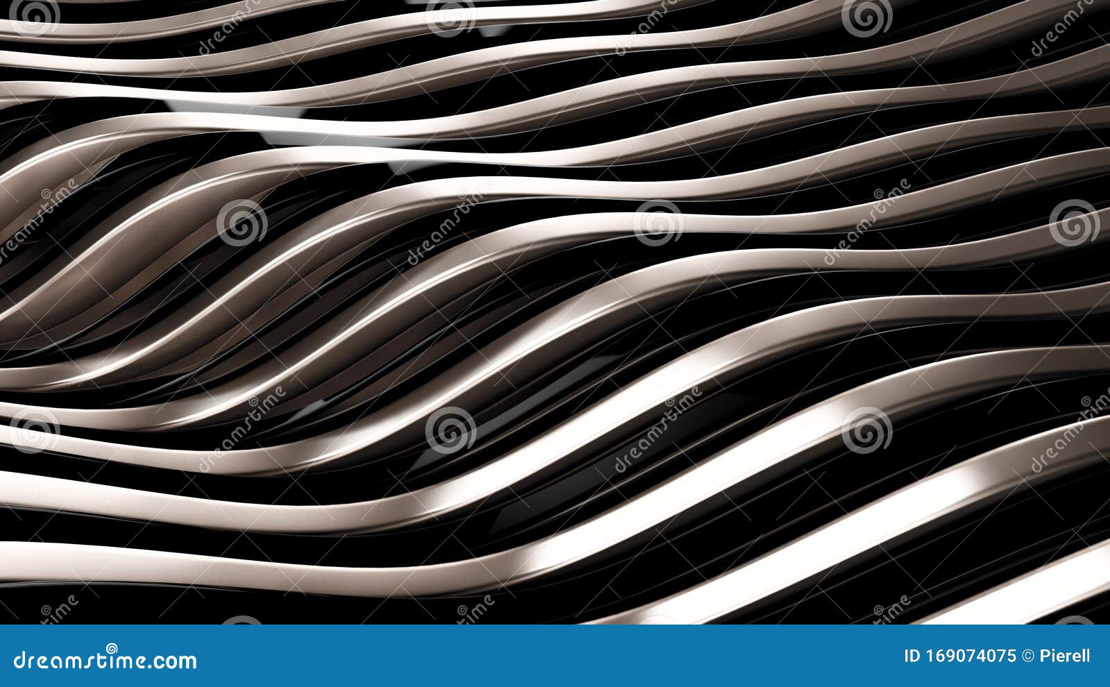 Black and White Background with Lines. 3d Illustration, 3d Rendering ...