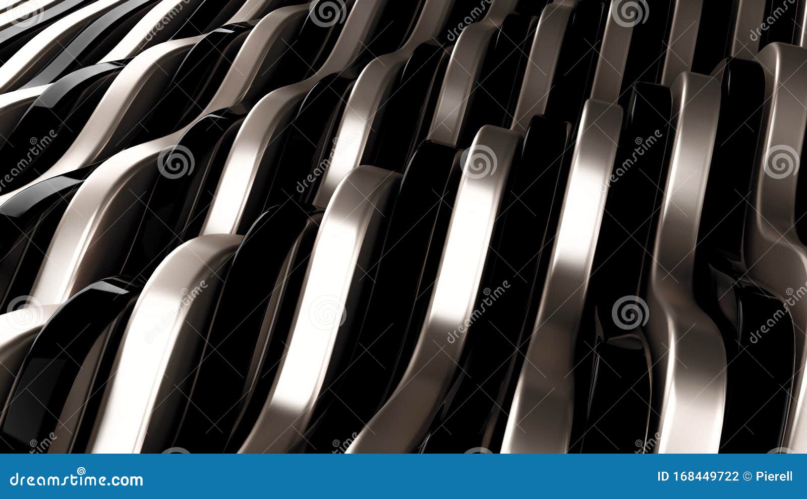 Black and White Background with Lines. 3d Illustration, 3d Rendering ...