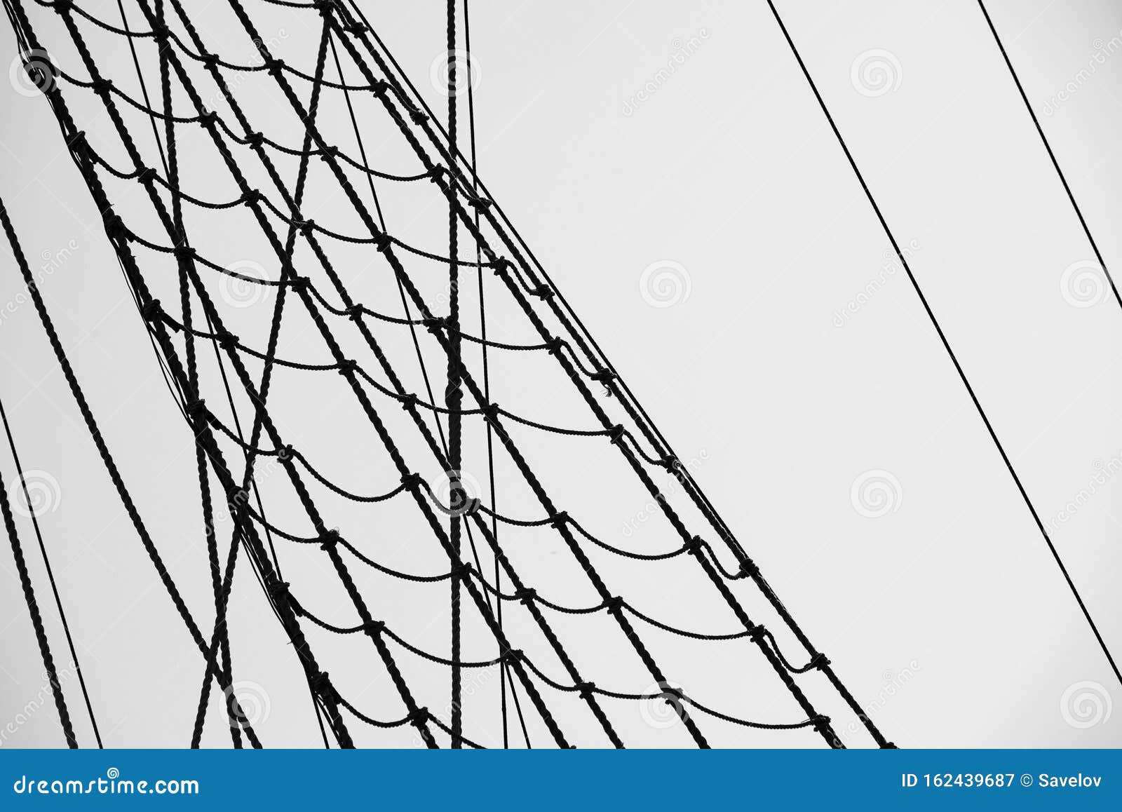 Background From Rigging Vintage Rope System Royalty-Free Stock Photo ...