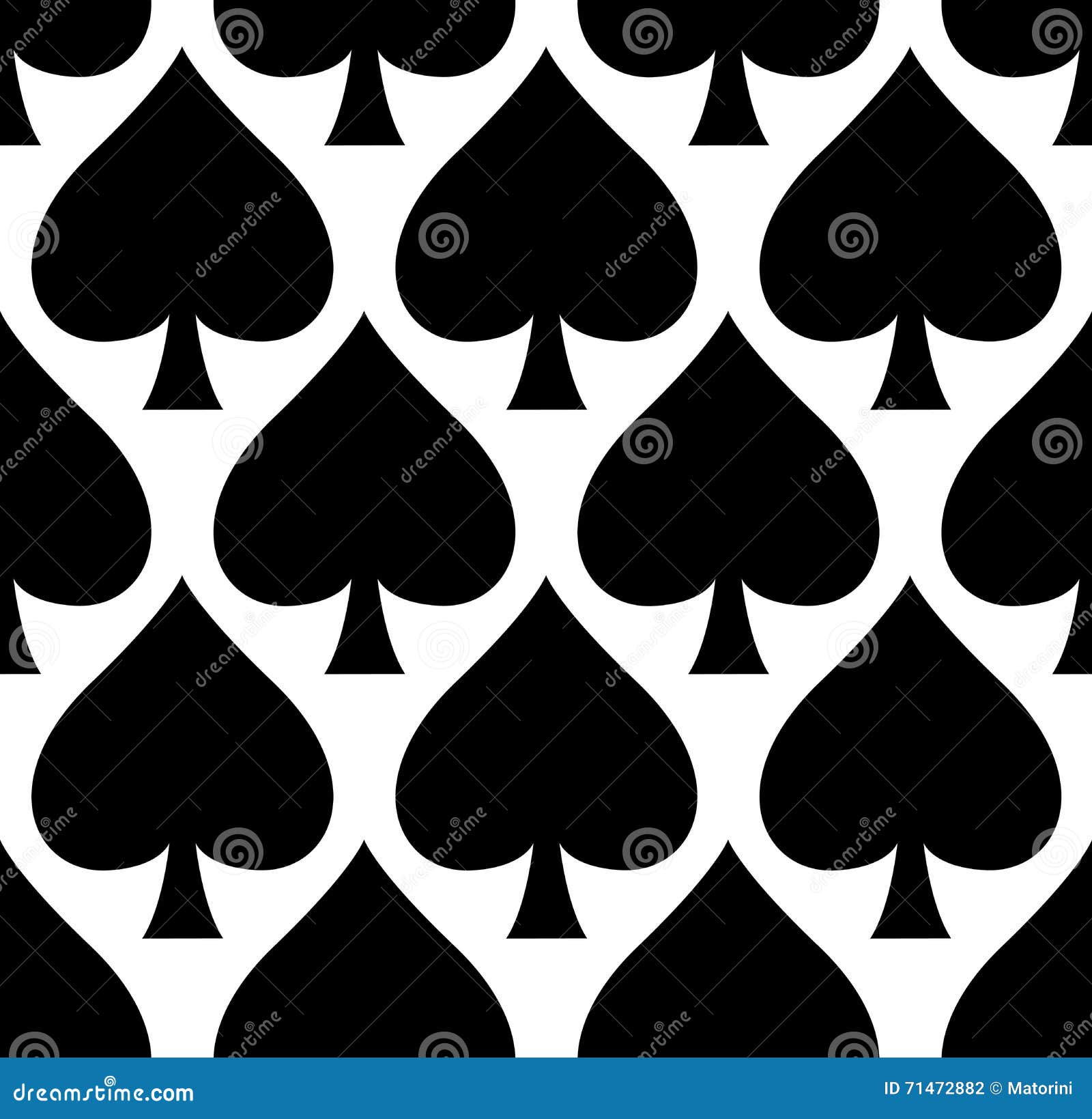 Black And White Background With Spades. Vector Illustration ...