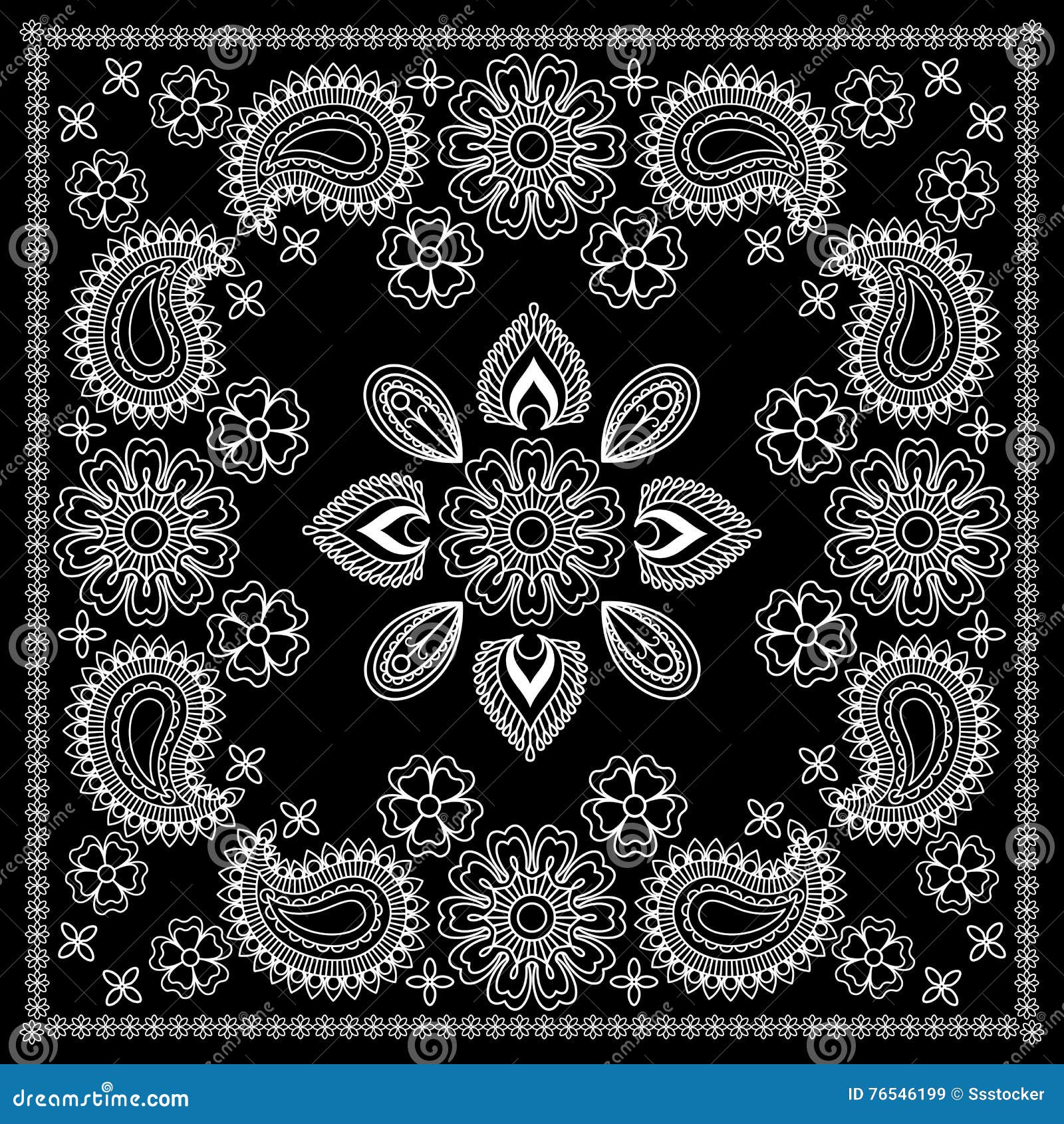 Black Bandana Vector