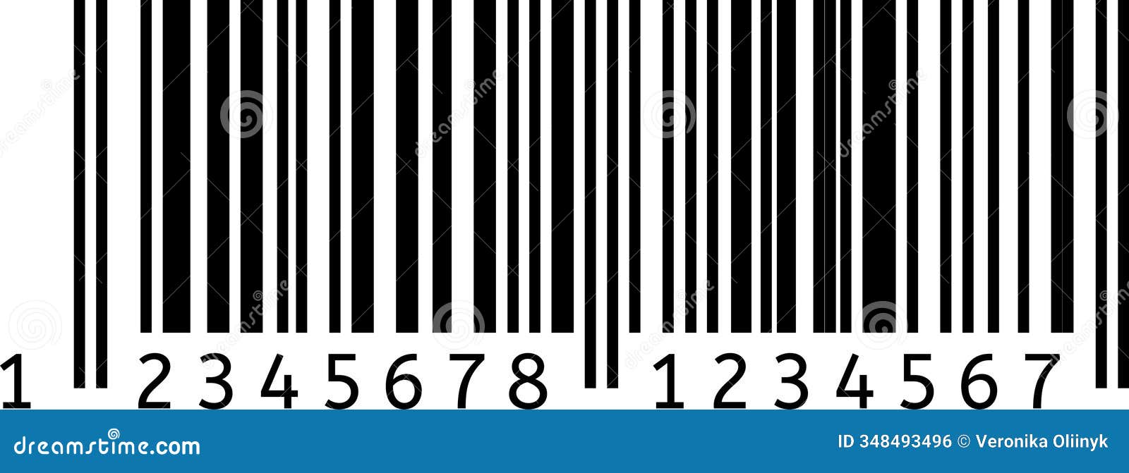 Black and White Barcode with Numbers Underneath, Representing Retail ...