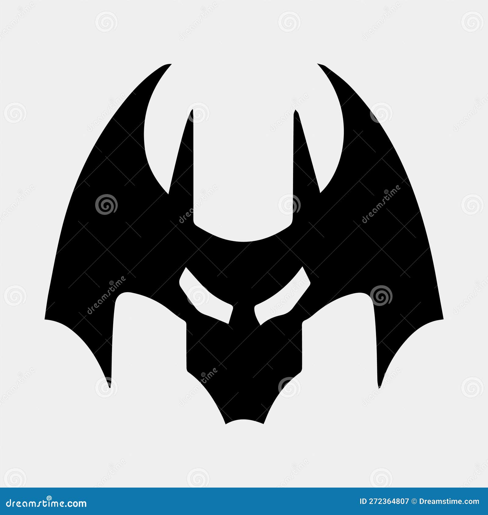 Black and White Bat Logo Design Stock Vector - Illustration of logo ...