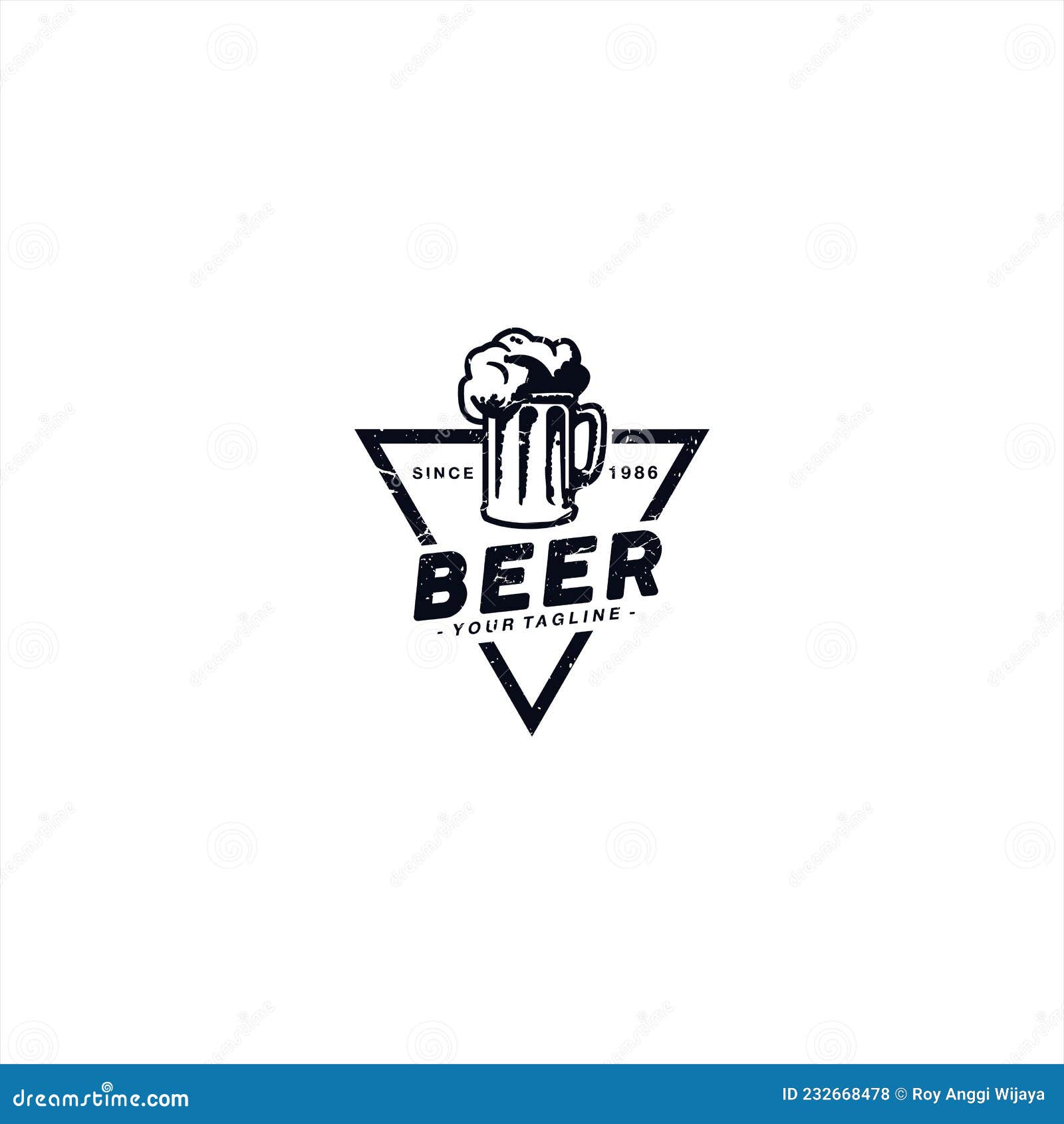 Beer Logo Design Template Inspiration Stock Vector - Illustration of ...