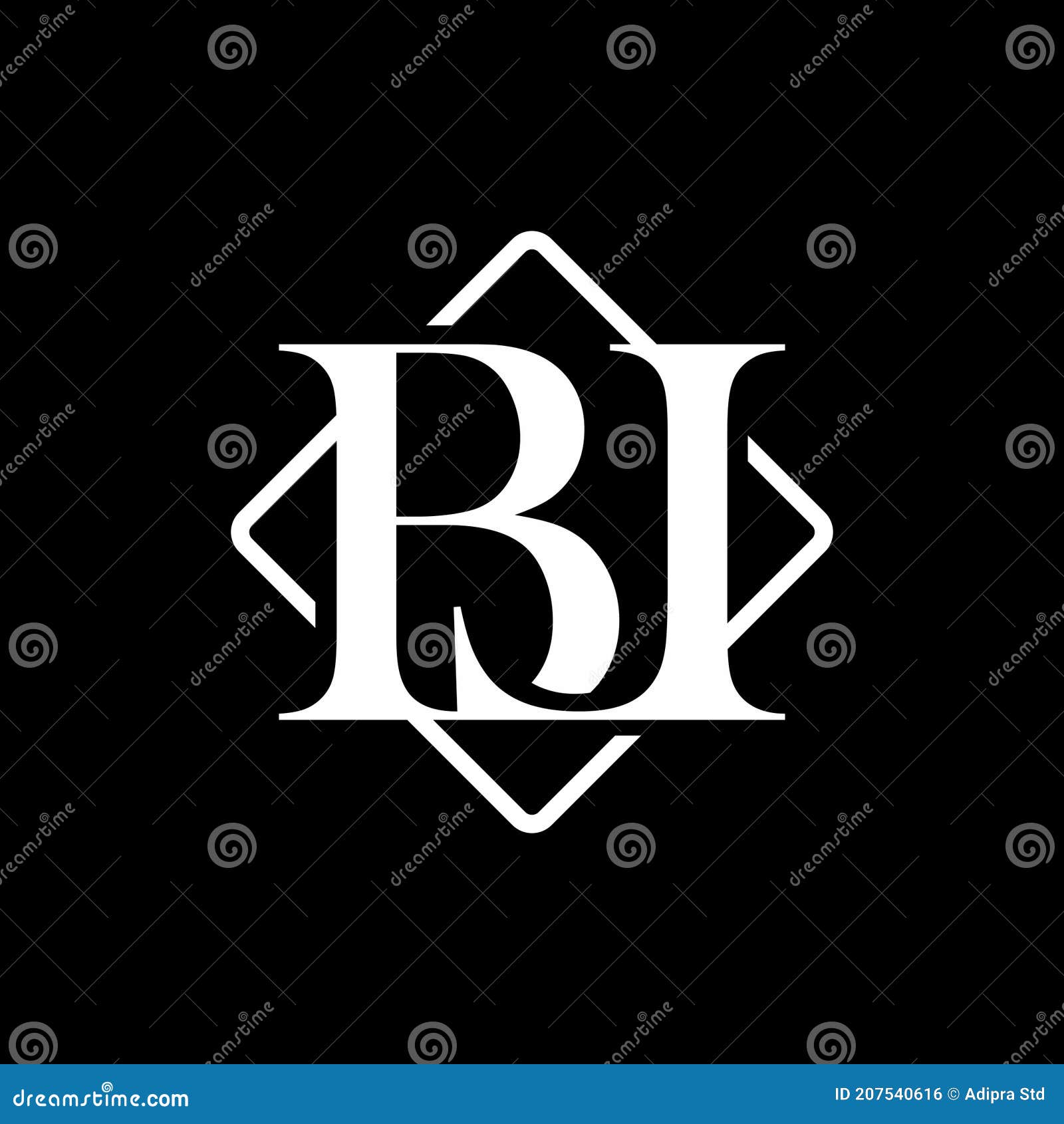 Black and White of BL Vector Logo Template Stock Vector - Illustration ...