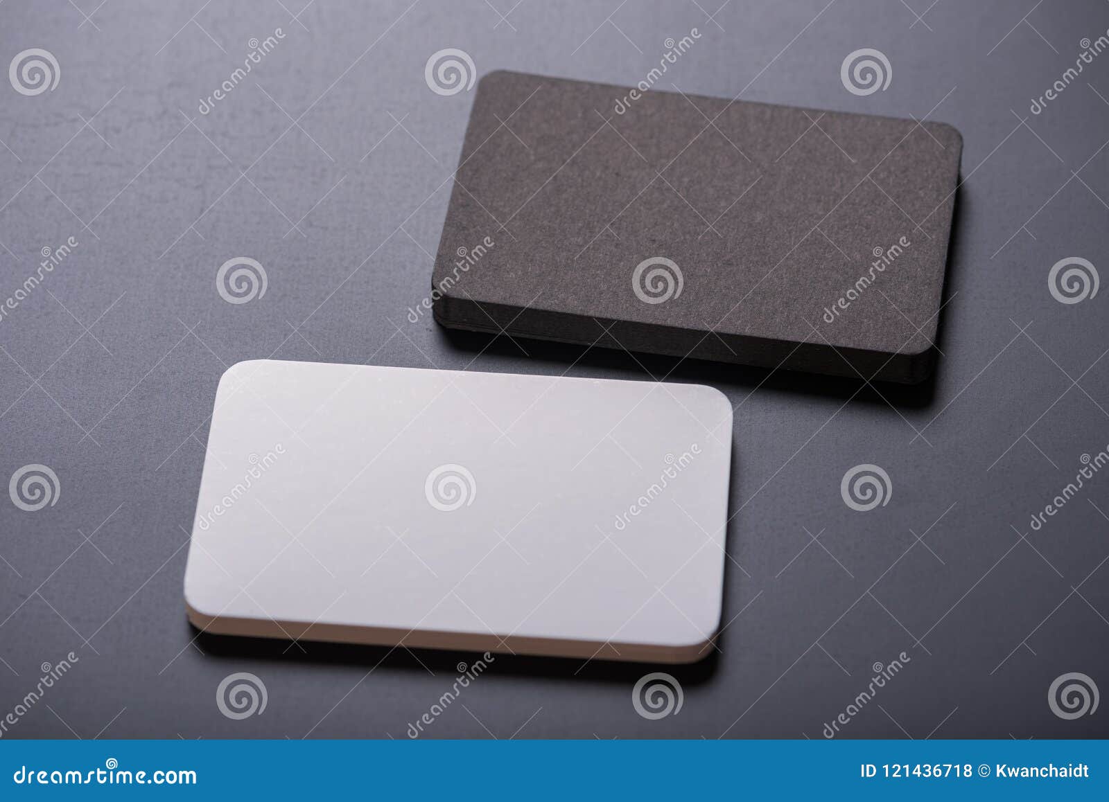 Black and White Blank Business Name Card for Mock Up Stock Photo ...