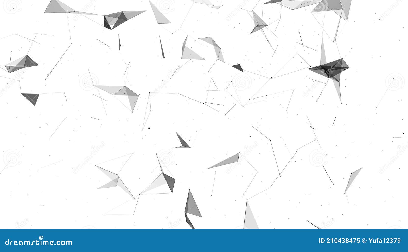 Black and White Blurred Abstract Plexus Particle Effect Background ...