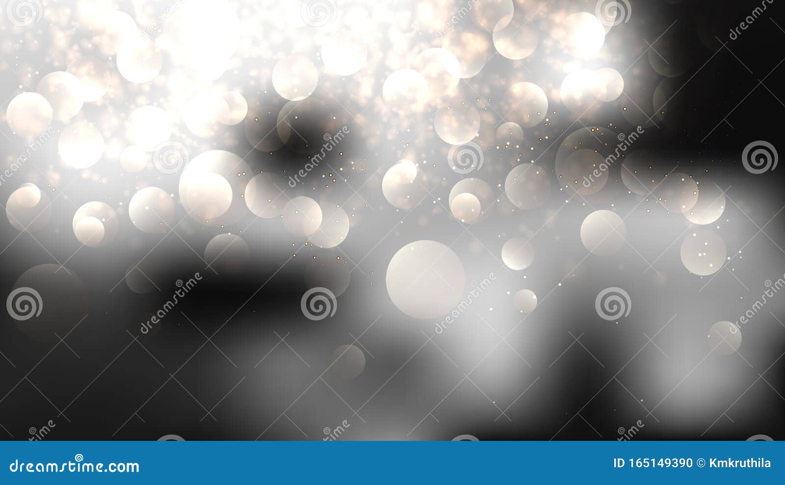 Black and White Blurred Bokeh Background Vector Art Stock Vector ...