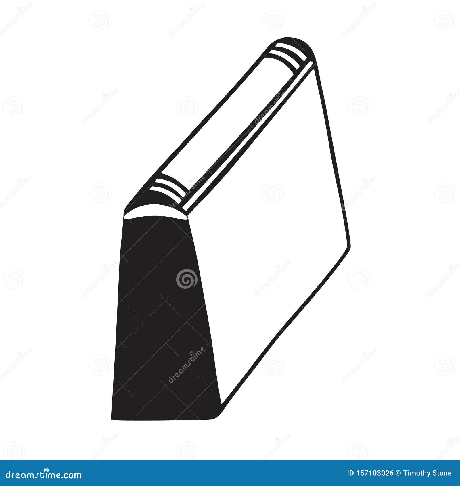 Black and White Book Icon Isolated on White Background Stock Vector ...