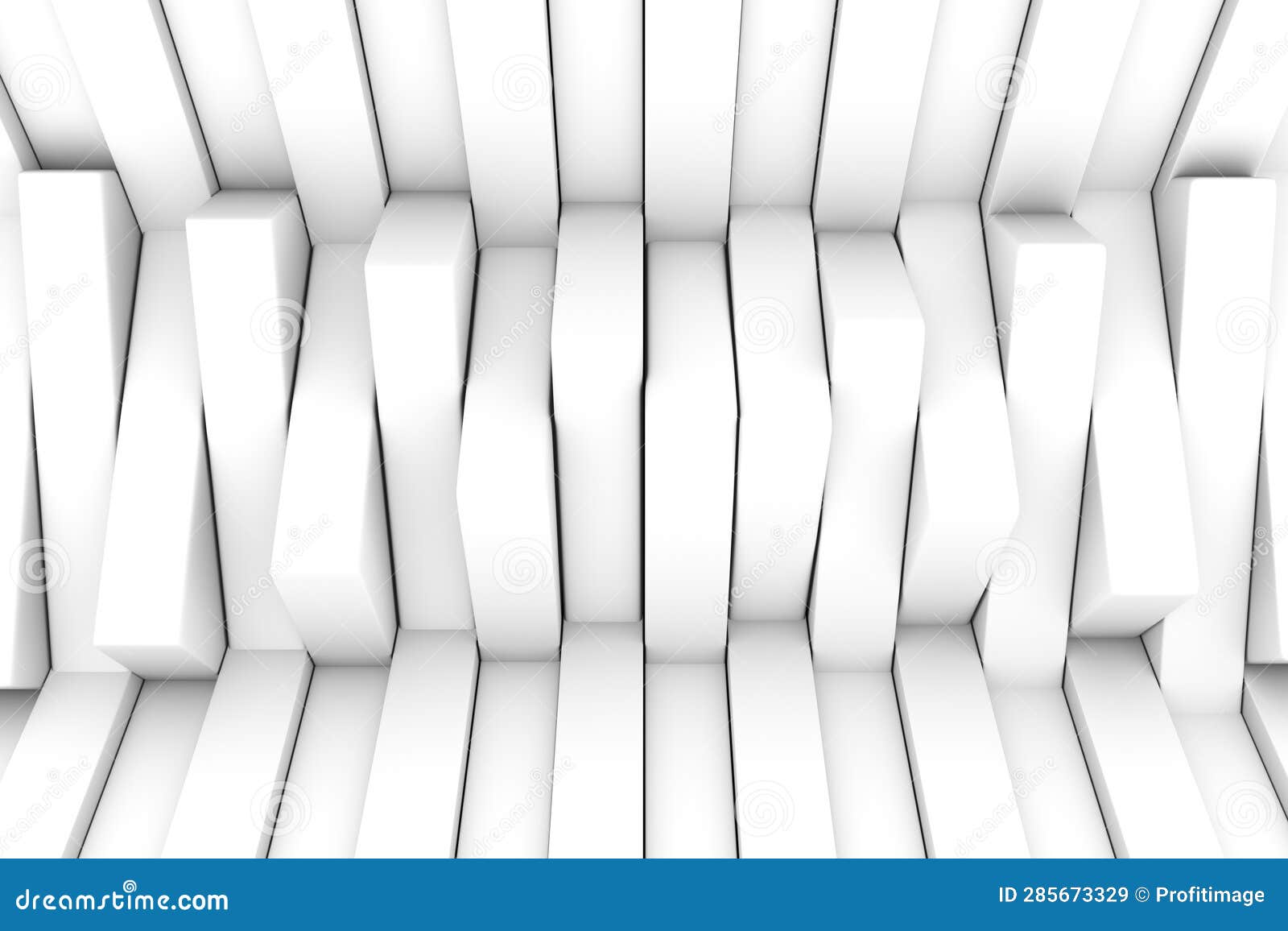Black and White Boxes Abstract Background 3D Stock Illustration ...