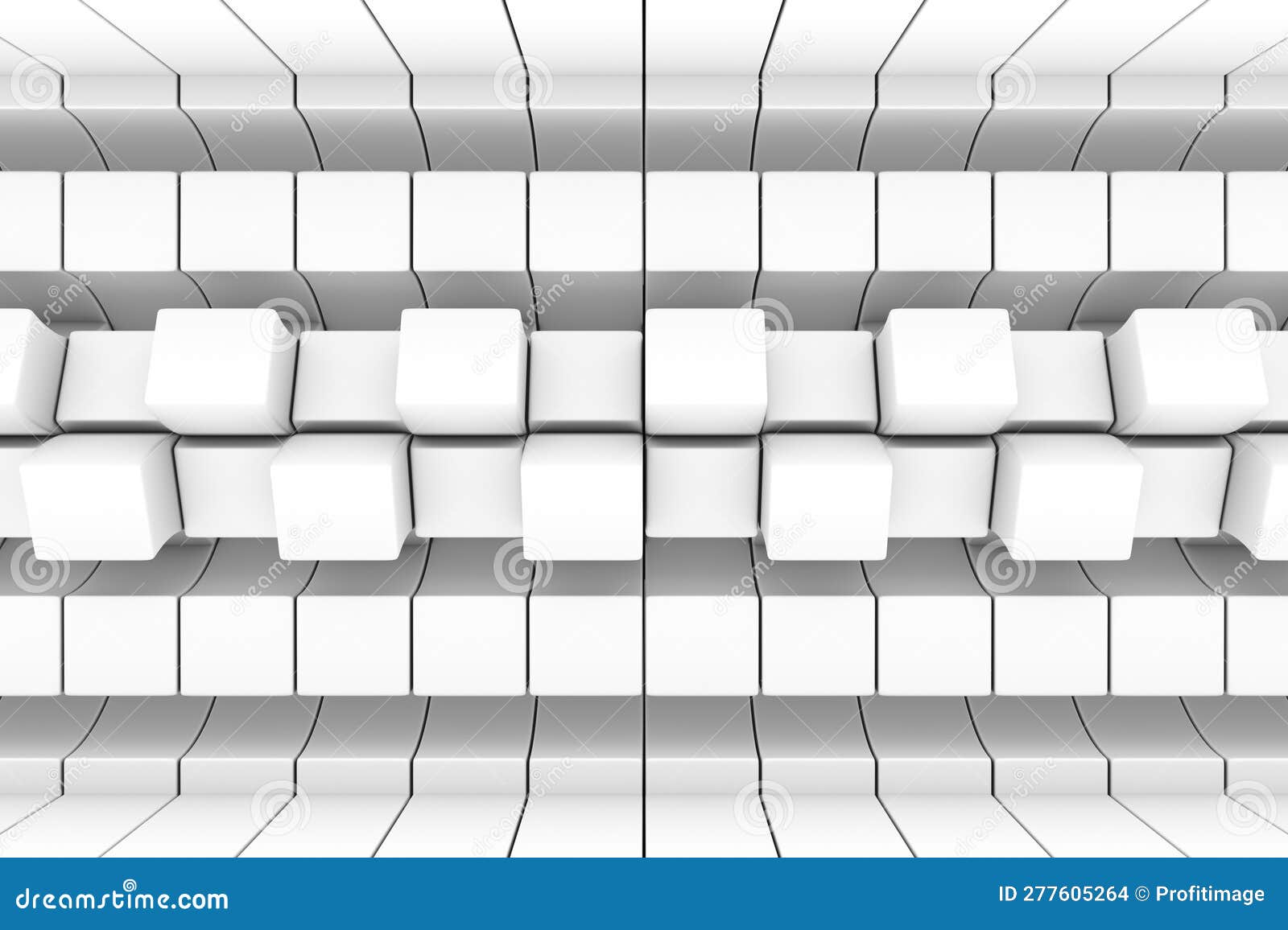 Black and White Boxes Waves Abstract Background 3D Stock Illustration ...