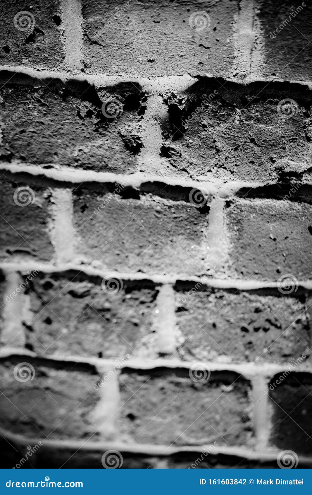 Black and White Brick Wall Texture with High Contrast and Deep Blacks ...