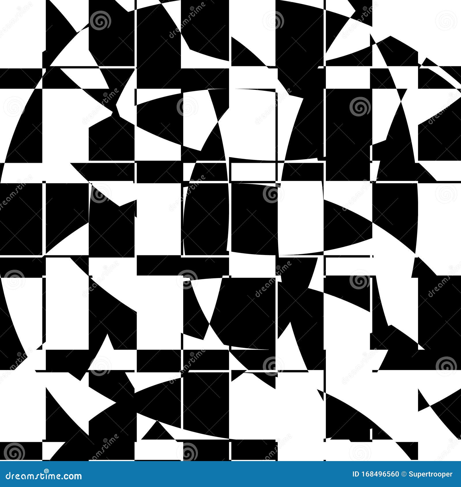 Black and White Broken Glass Grid Vector Background Stock Illustration ...