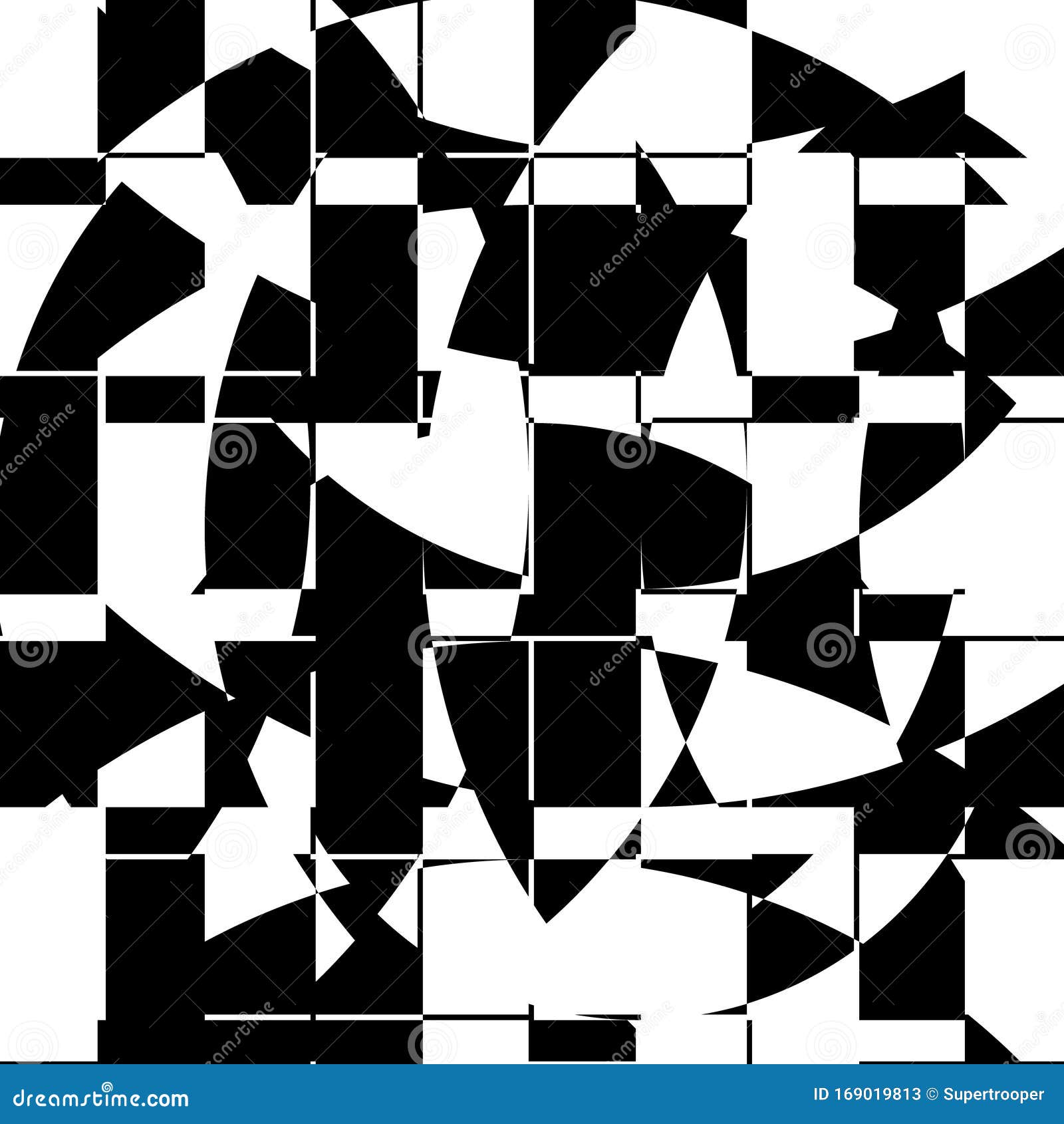 Black and White Broken Glass Grid Vector Background Stock Vector ...