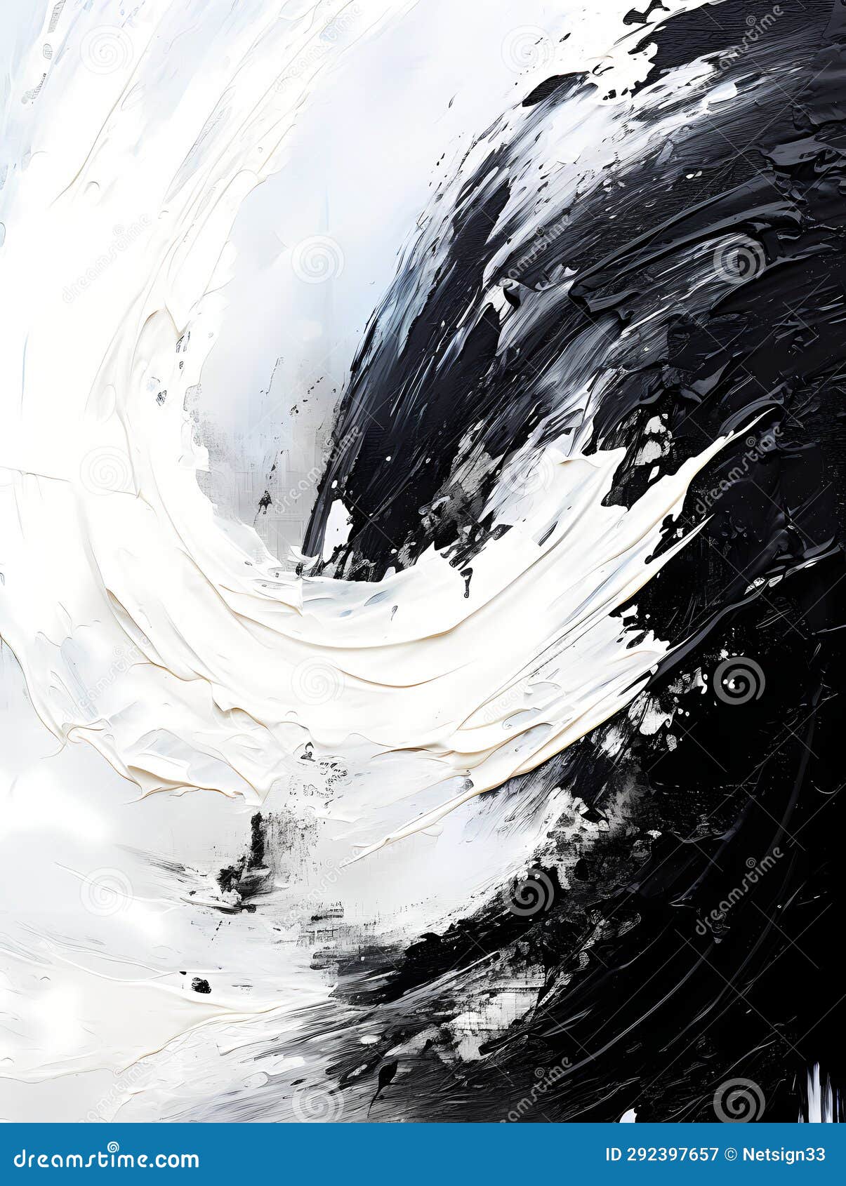 Black and White Brushstroke Stock Illustration - Illustration of ...