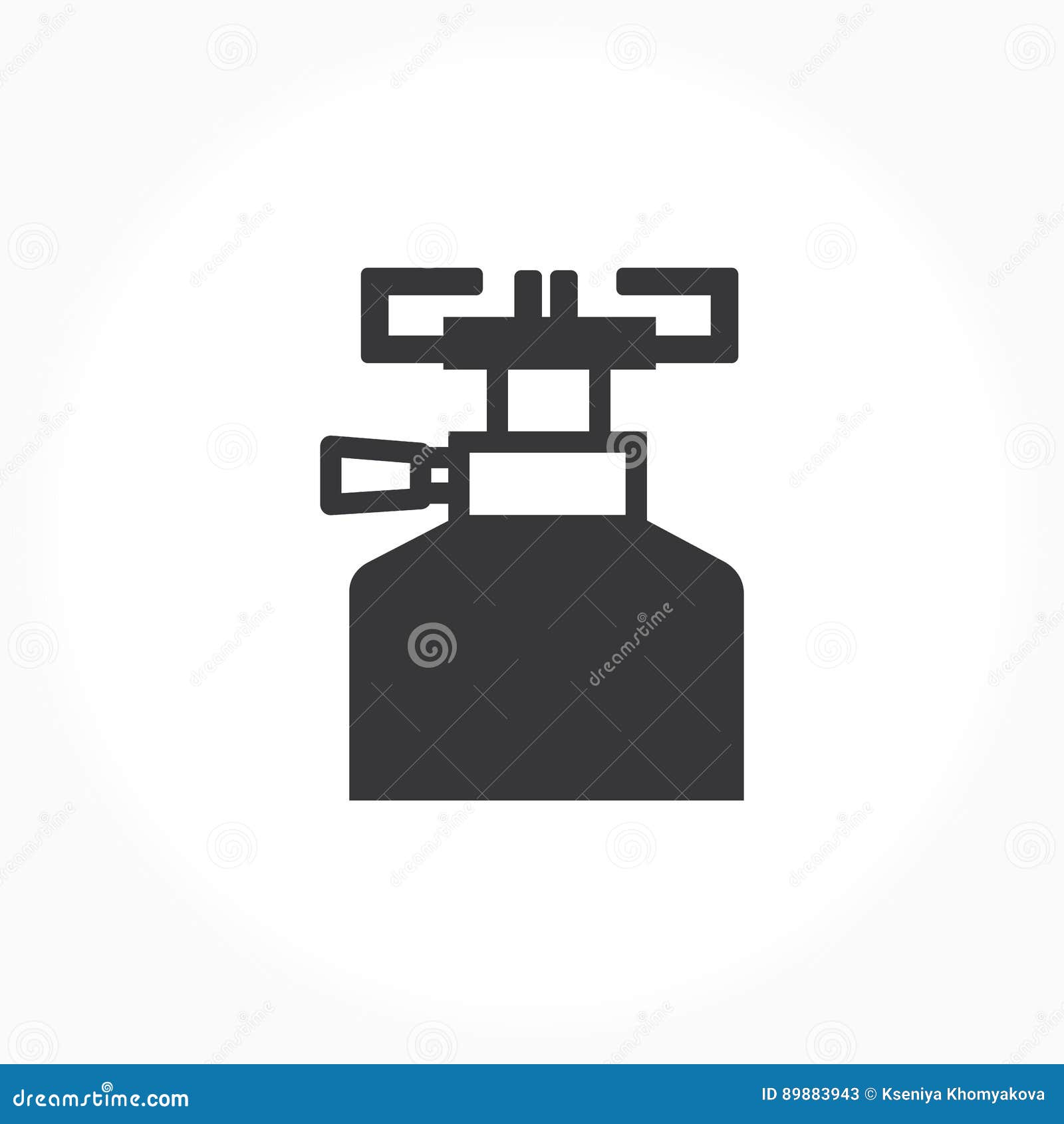 Black and White Burner Sign Stock Vector - Illustration of compact ...