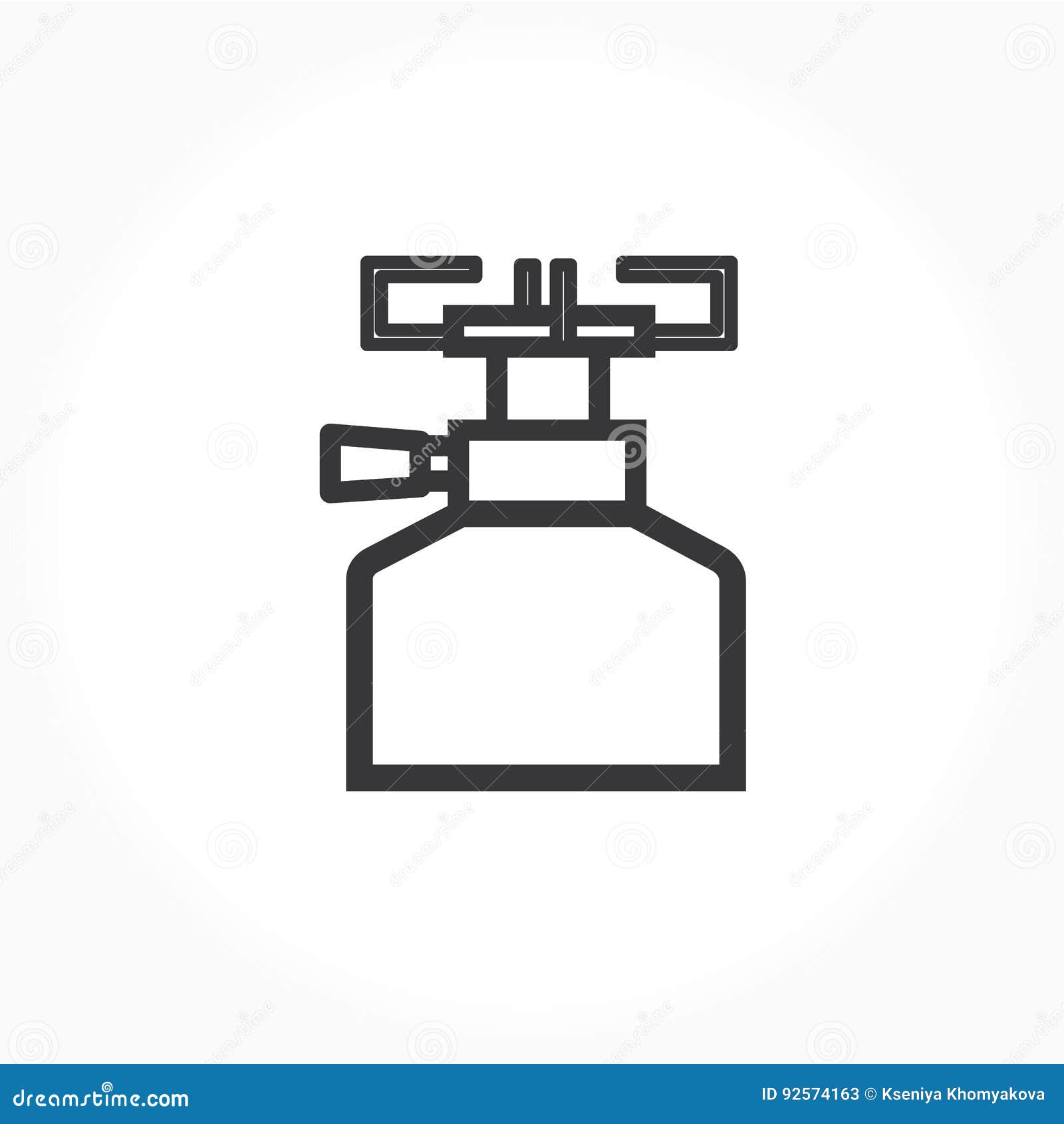 Black and White Burner Sign Stock Vector - Illustration of expedition ...