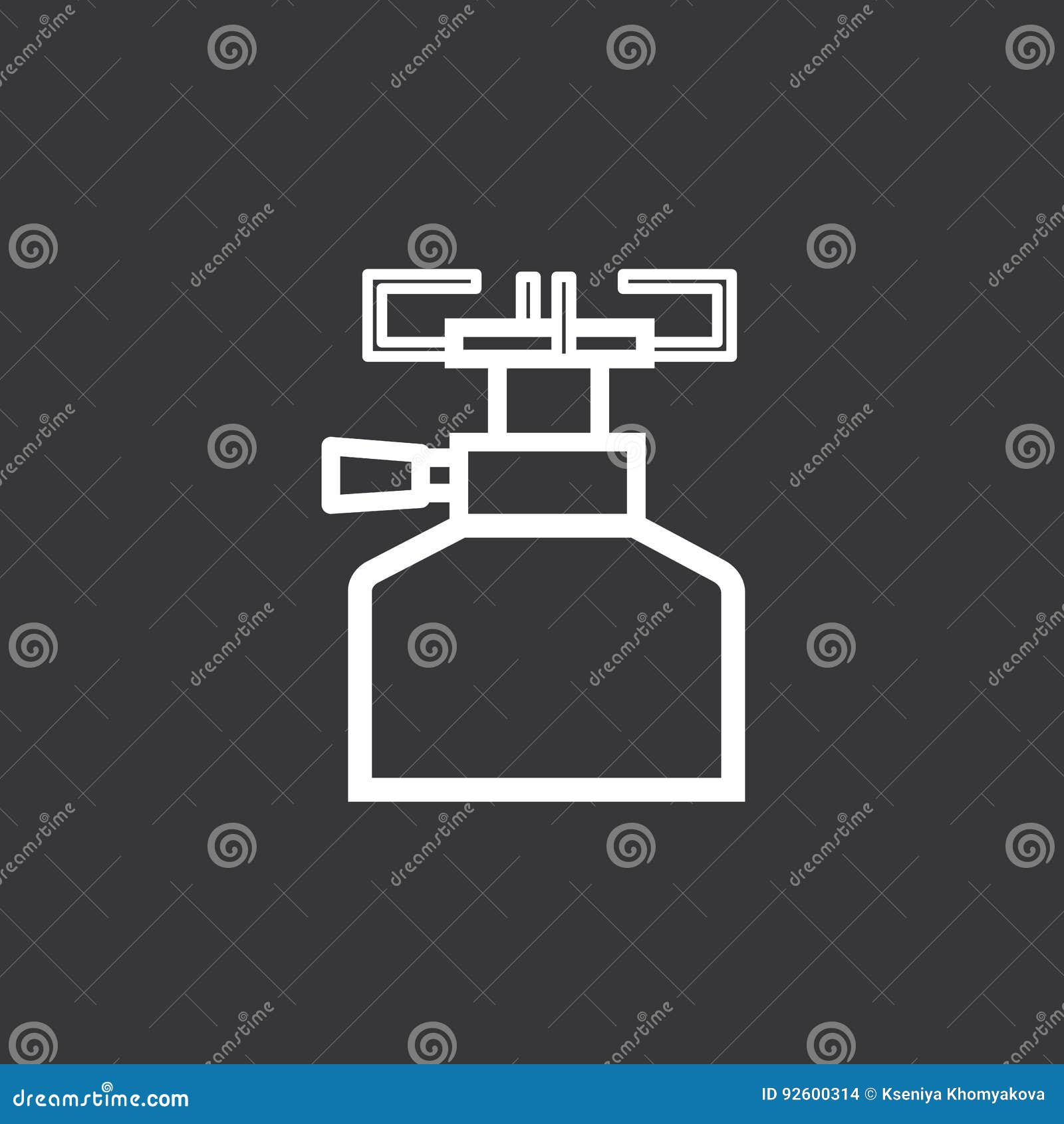 Black and White Burner Sign Stock Vector - Illustration of design ...