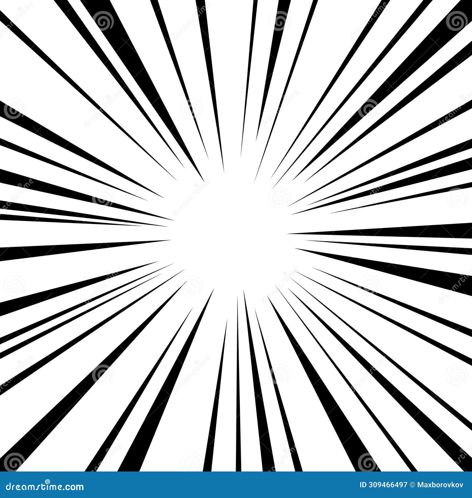 Black and White Burst stock vector. Illustration of modern - 309466497